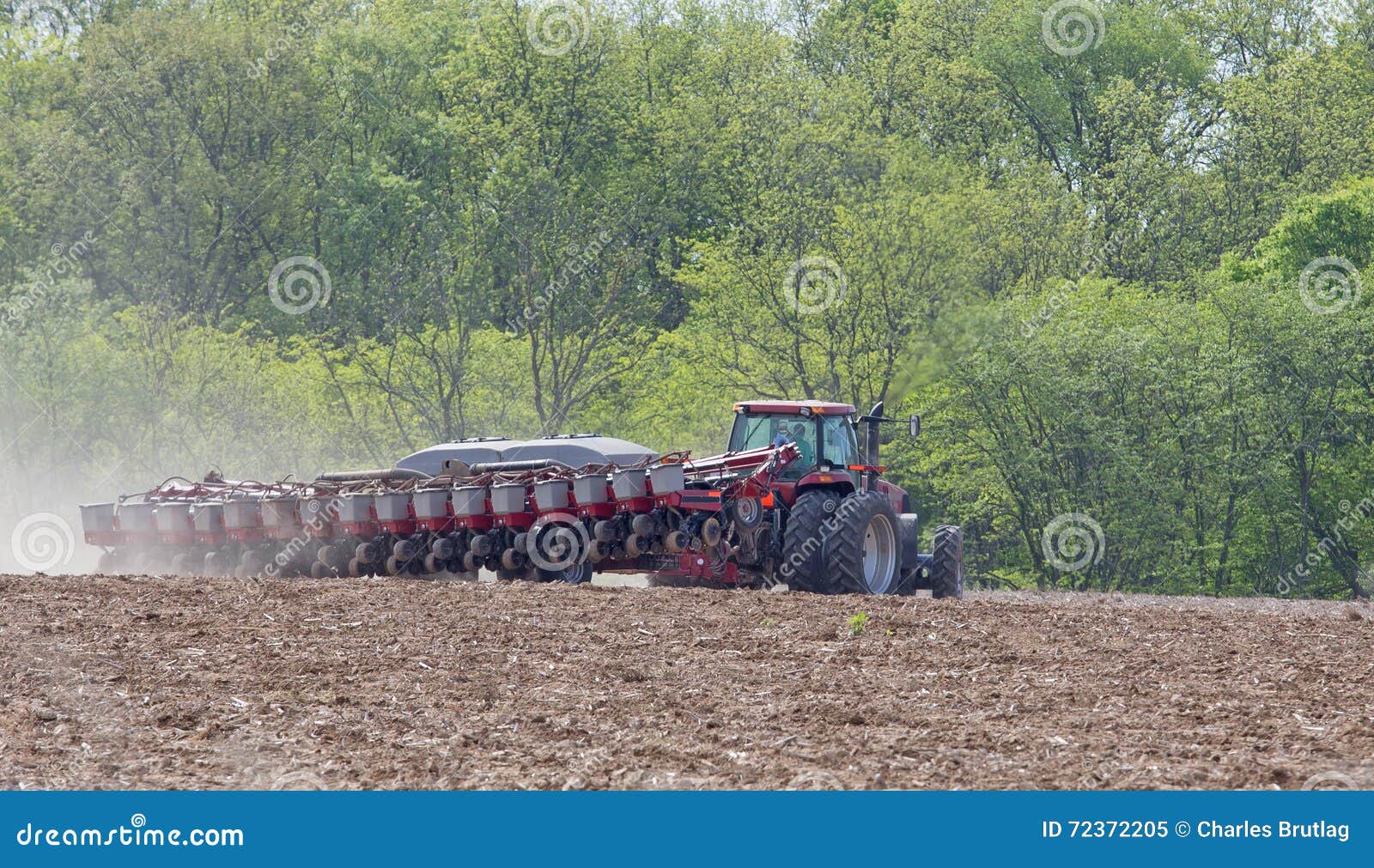 Planting a Farm Field stock image. Image of cultivate - 72372205