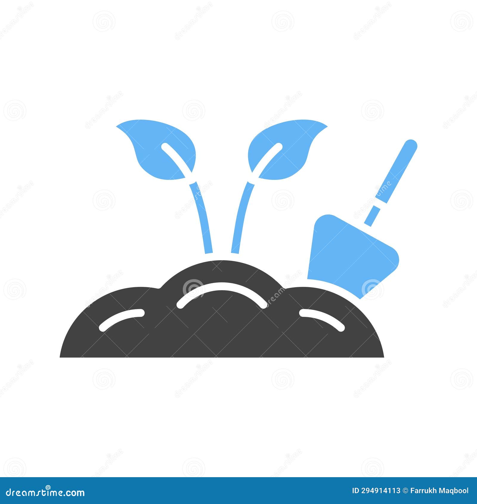 Planting Icon Vector Image. Stock Vector - Illustration of botany ...