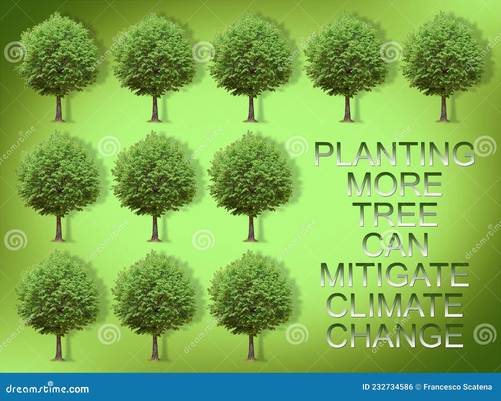 Planting More Trees Can Mitigate Climate Change - Concept with Trees ...