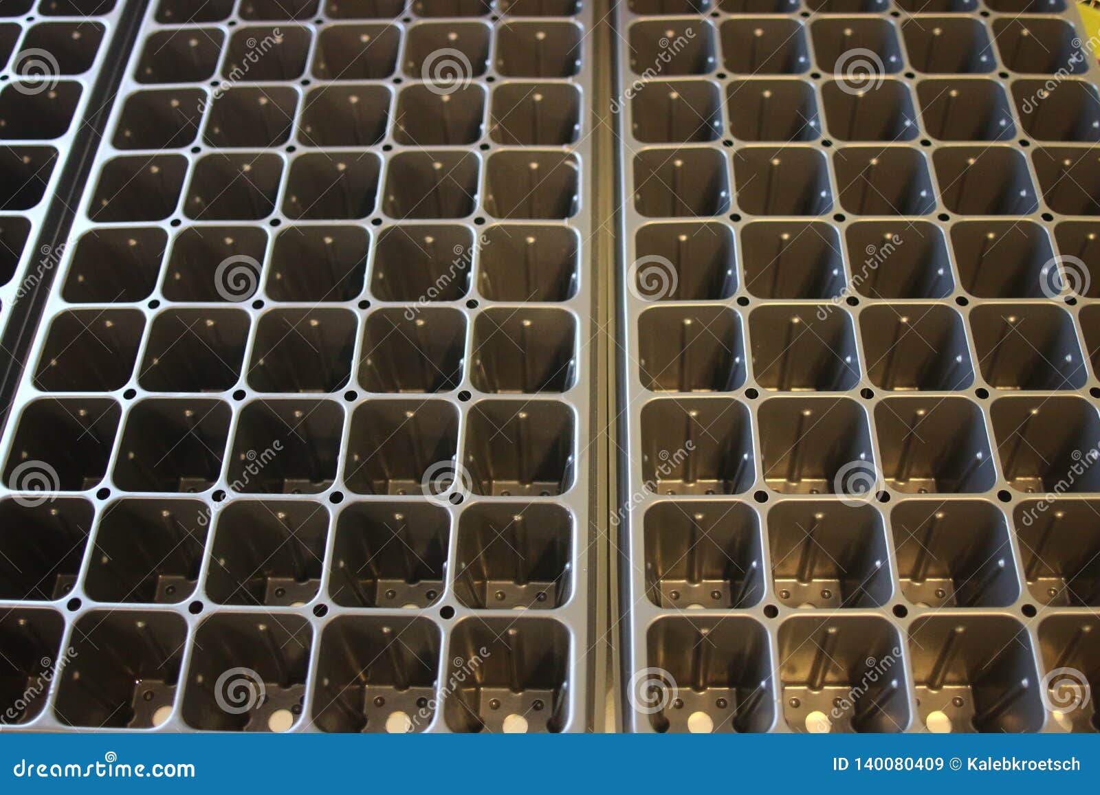 Planting Seed Starting Trays for Creating Plugs Stock Image - Image of ...