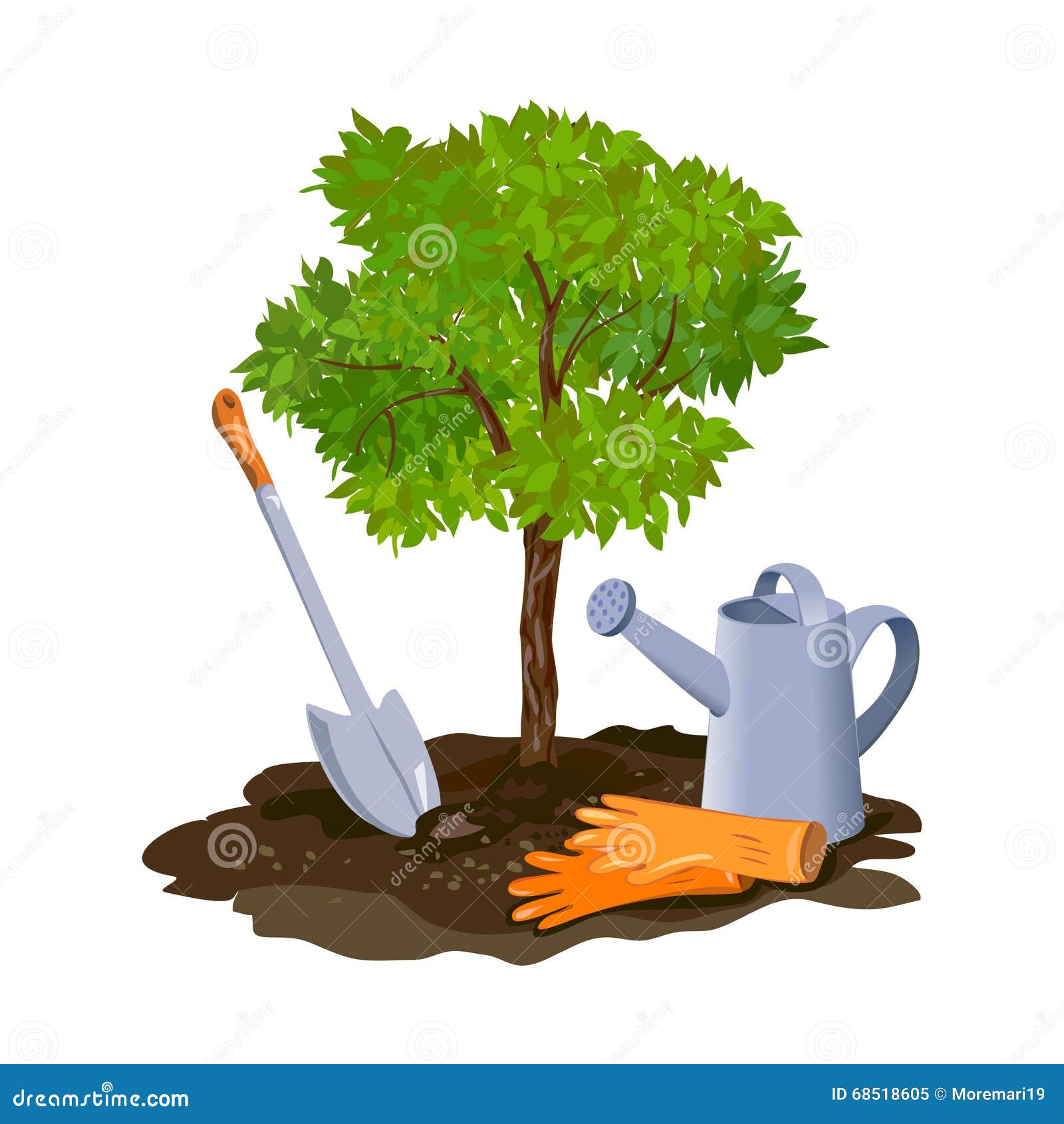 Planting A Tree Drawing Planting A Tree Drawing