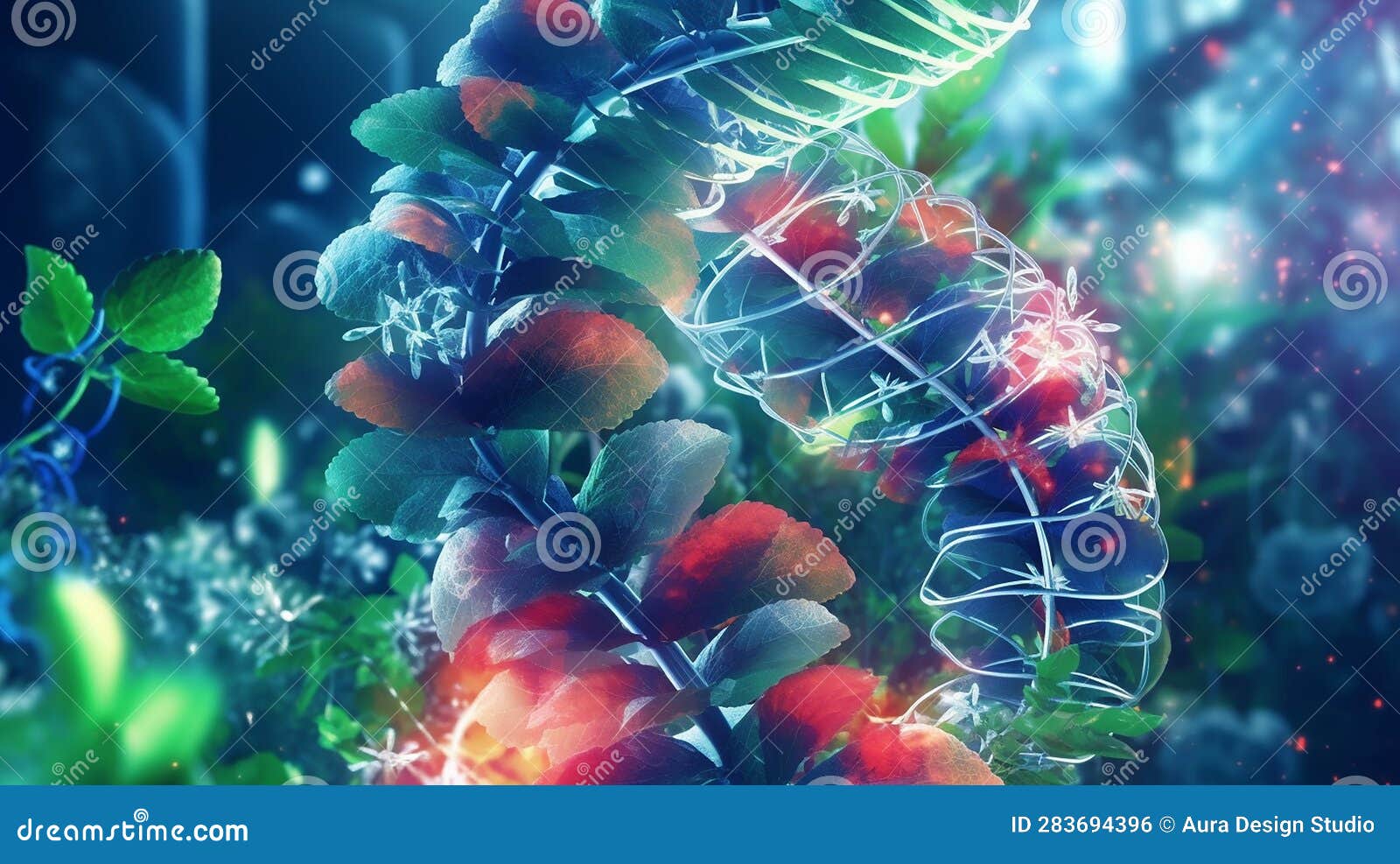 Plants with Biochemistry DNA Molecular Structure Biochemistry Stock ...