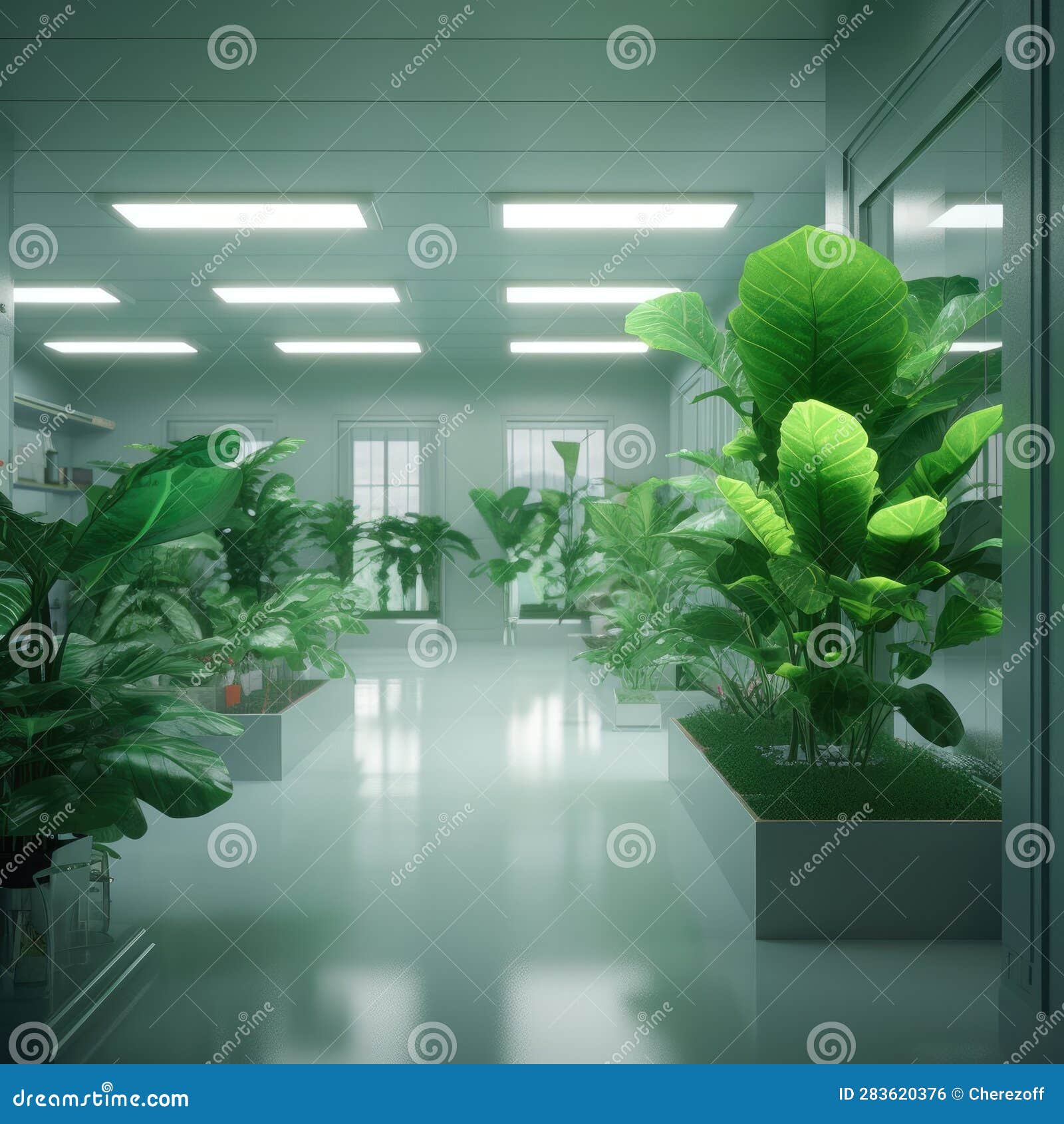 Plants in the Laboratory of the Future Stock Photo - Image of ...