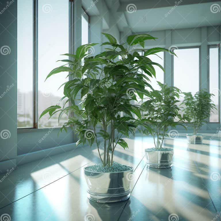 Plants in the Laboratory of the Future Stock Image - Image of ...