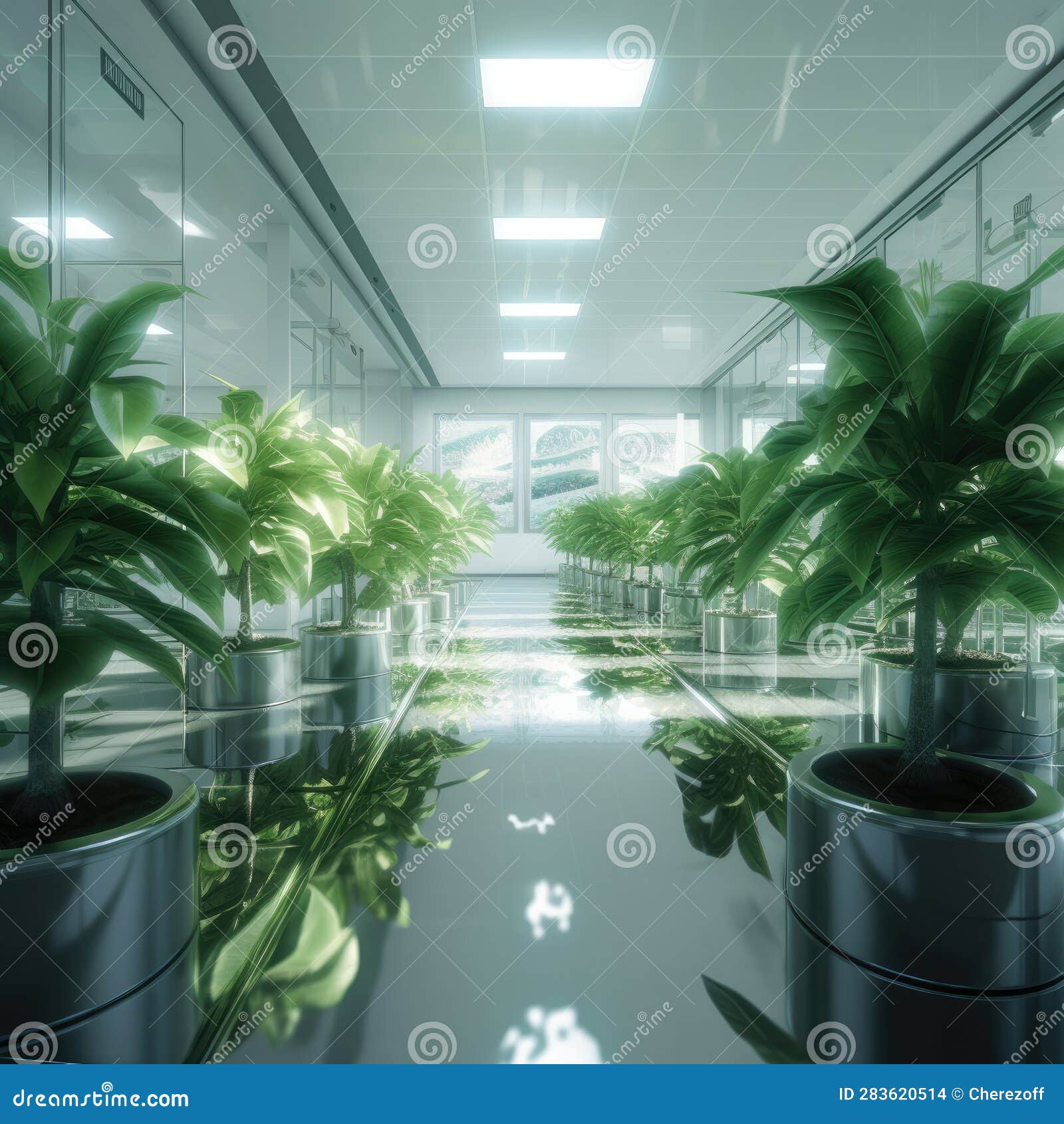 Plants in the Laboratory of the Future Stock Photo - Image of growth ...