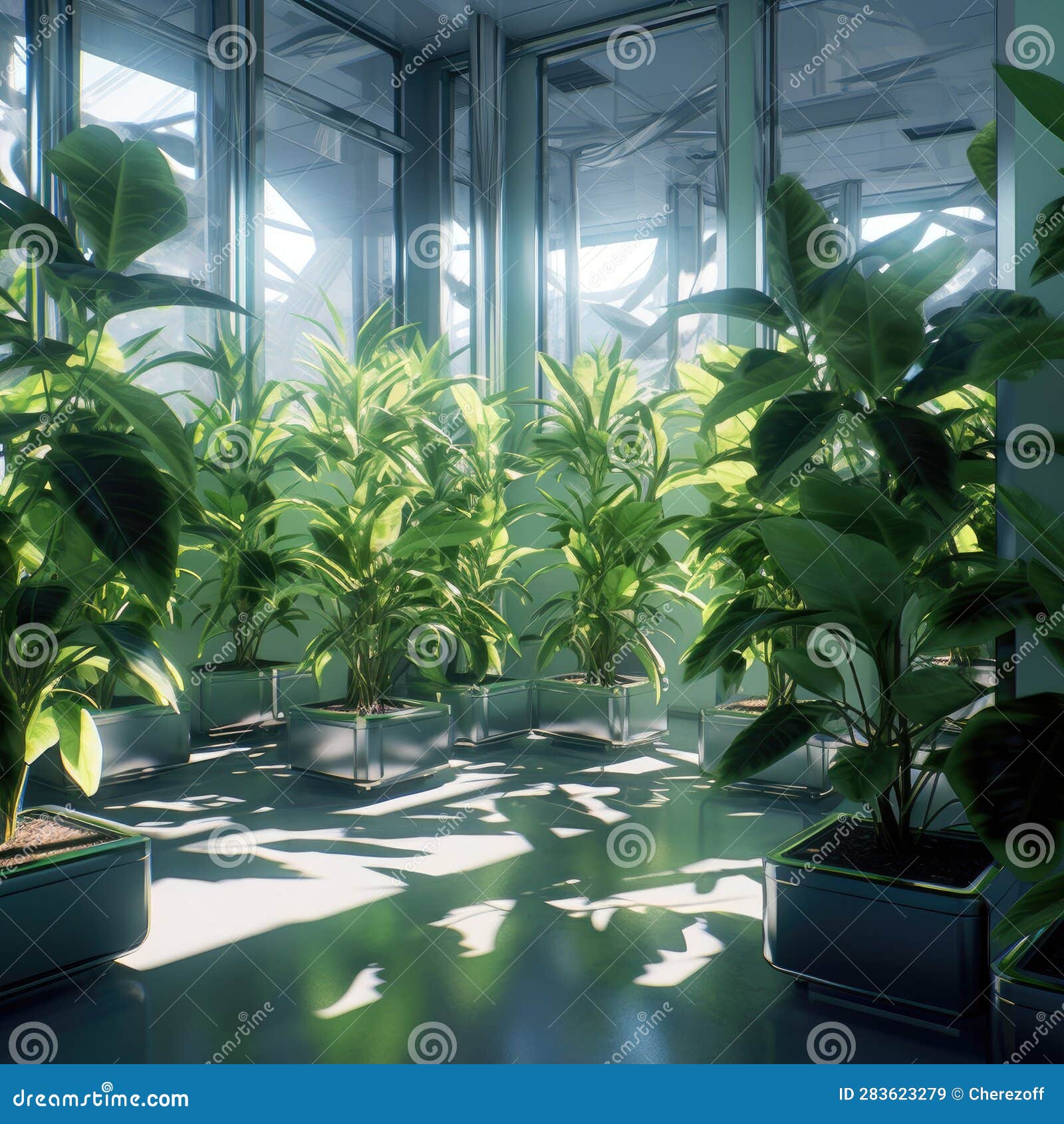 Plants in the Laboratory of the Future Stock Image - Image of ...