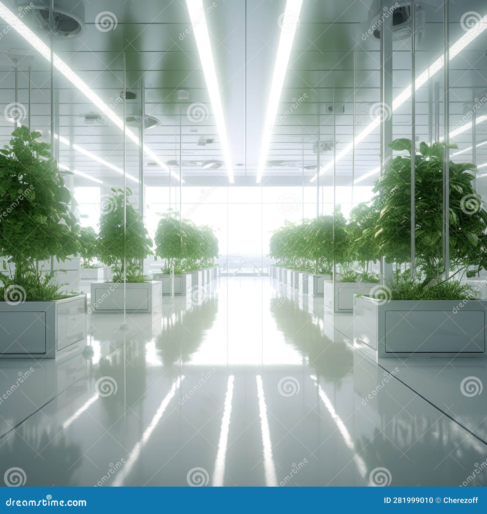 Plants in the Laboratory of the Future Stock Photo - Image of modern ...