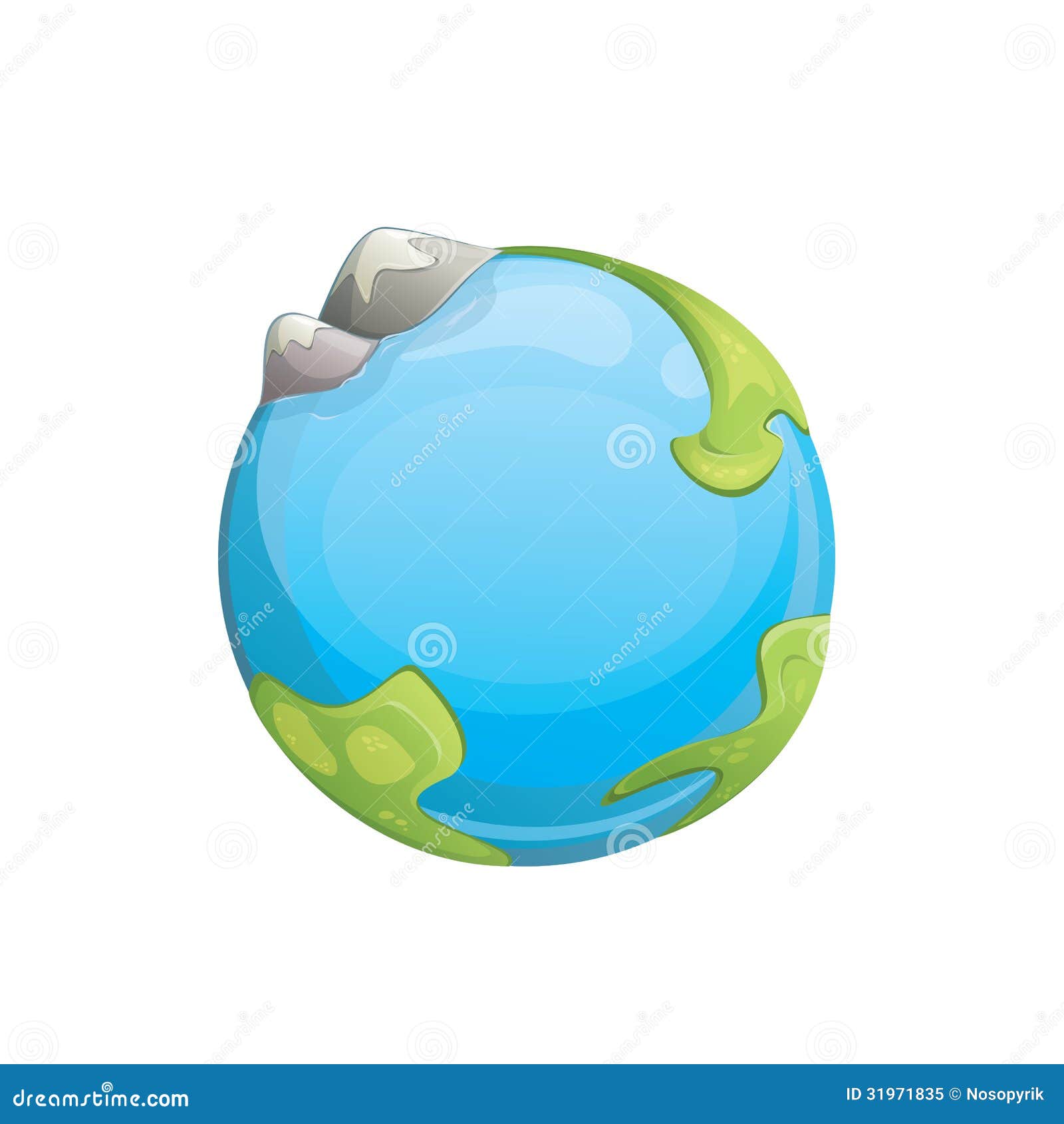Planète De Bande Dessinée Illustration De Vecteur Illustration Du