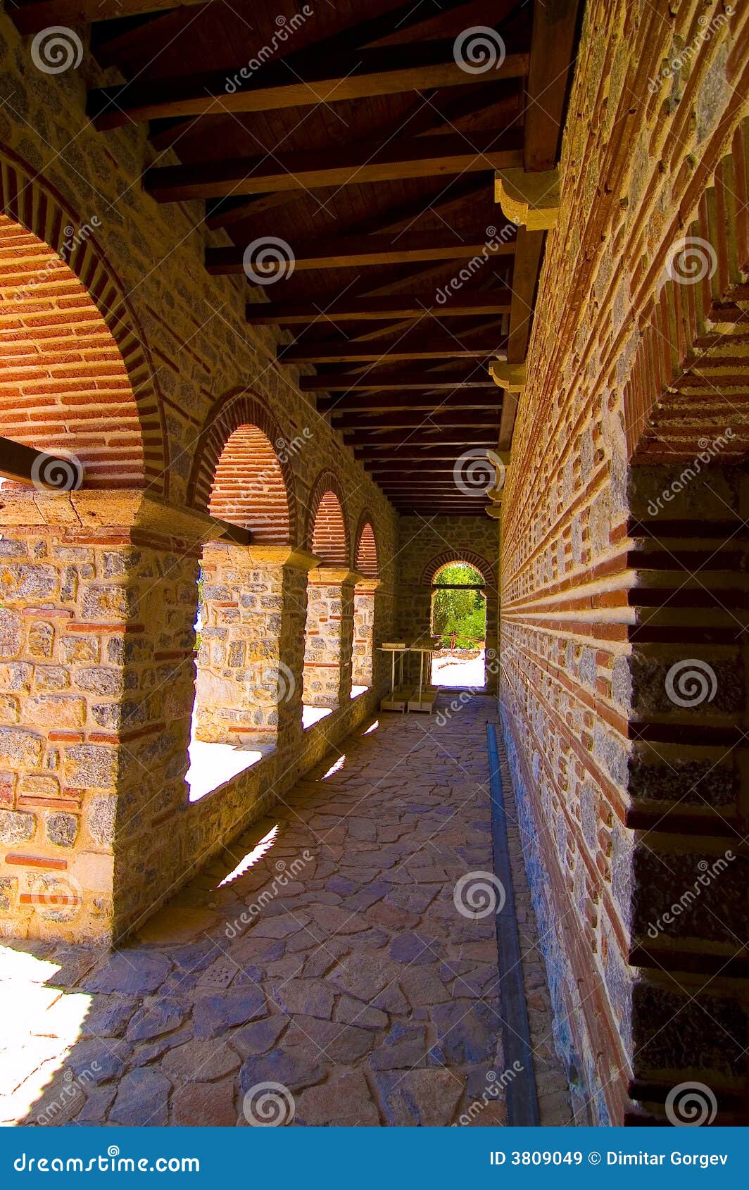 Plaosnik church tunnel stock image. Image of ohrid, landmark - 3809049