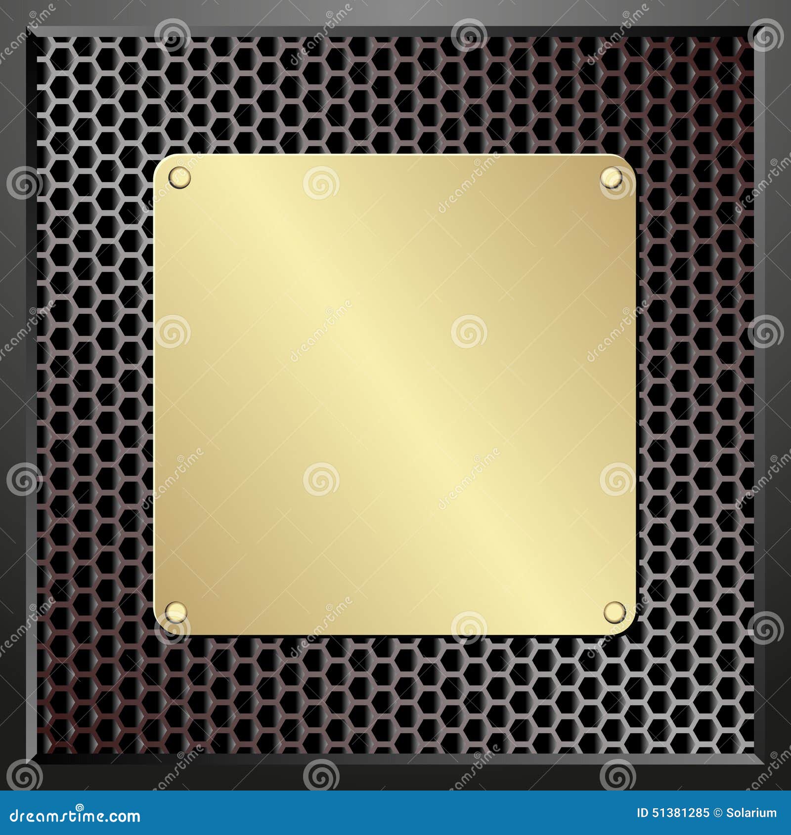 Plaque stock vector. Illustration of design, border, texture - 51381285