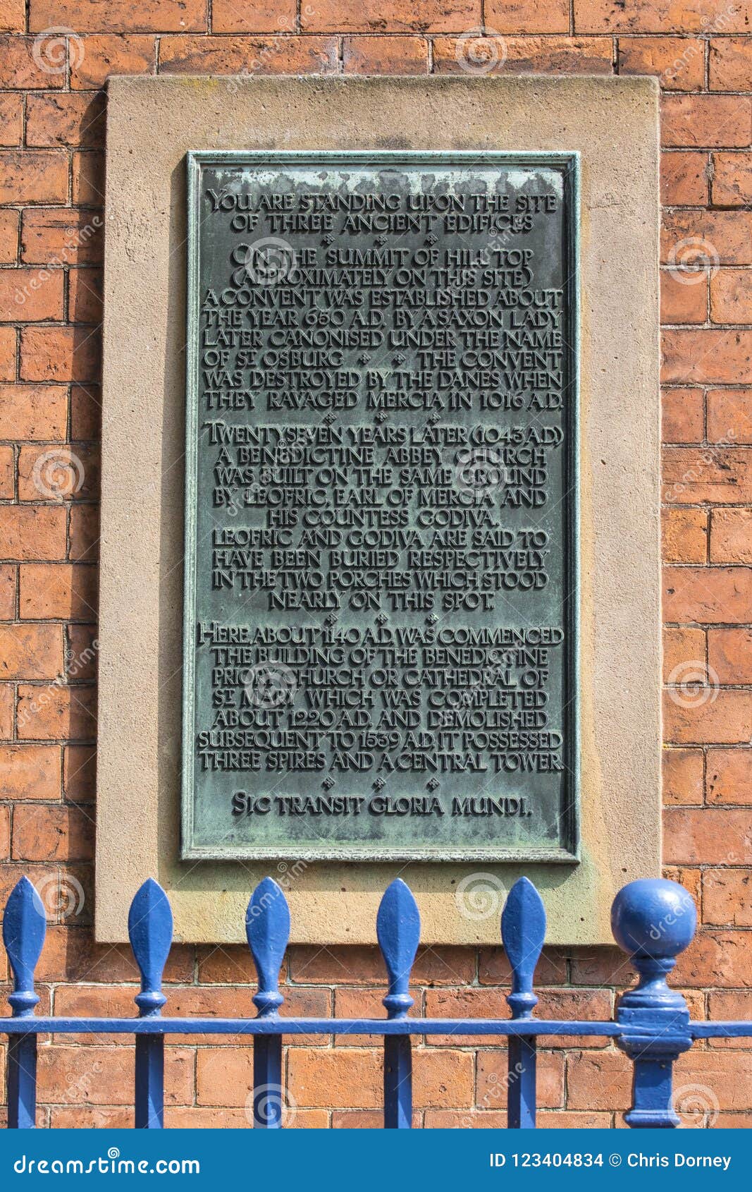 Priory Row Plaque in Coventry Editorial Stock Image - Image of british ...