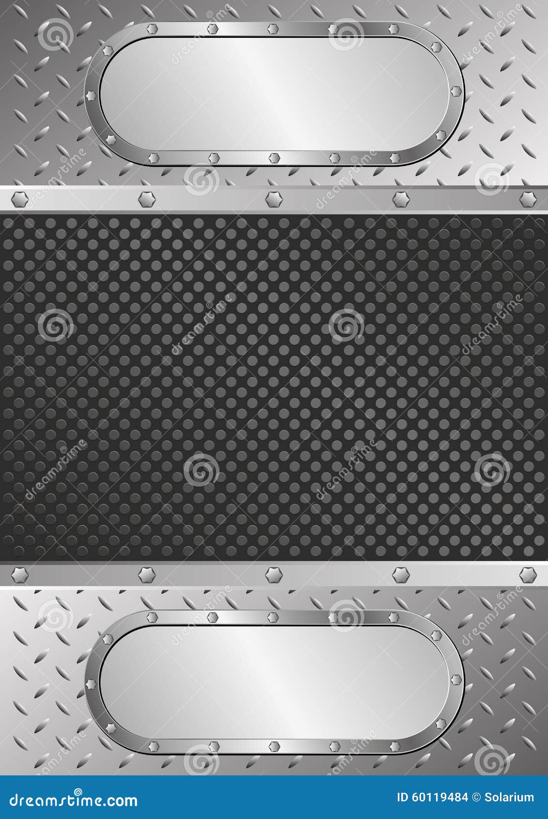 Plaques stock vector. Illustration of metal, copy, texture - 60119484