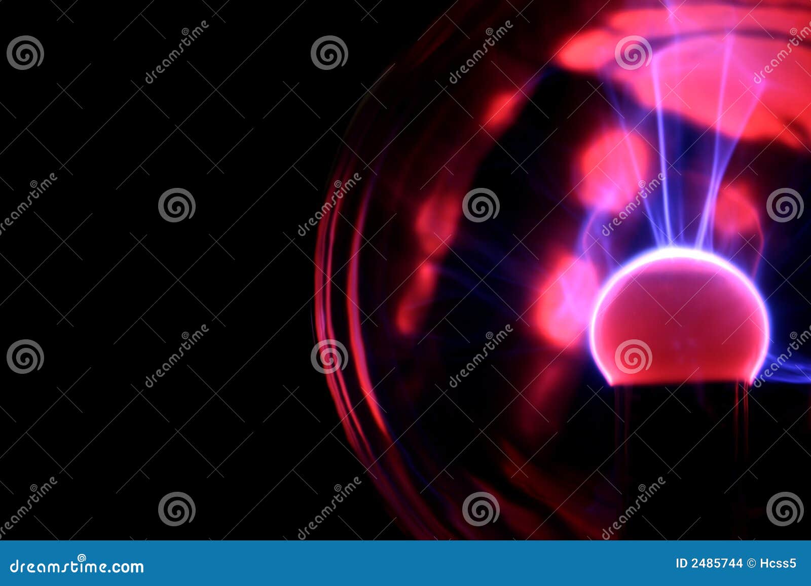 Plasma ball stock photo. Image of atom, electricity, abstract - 2485744