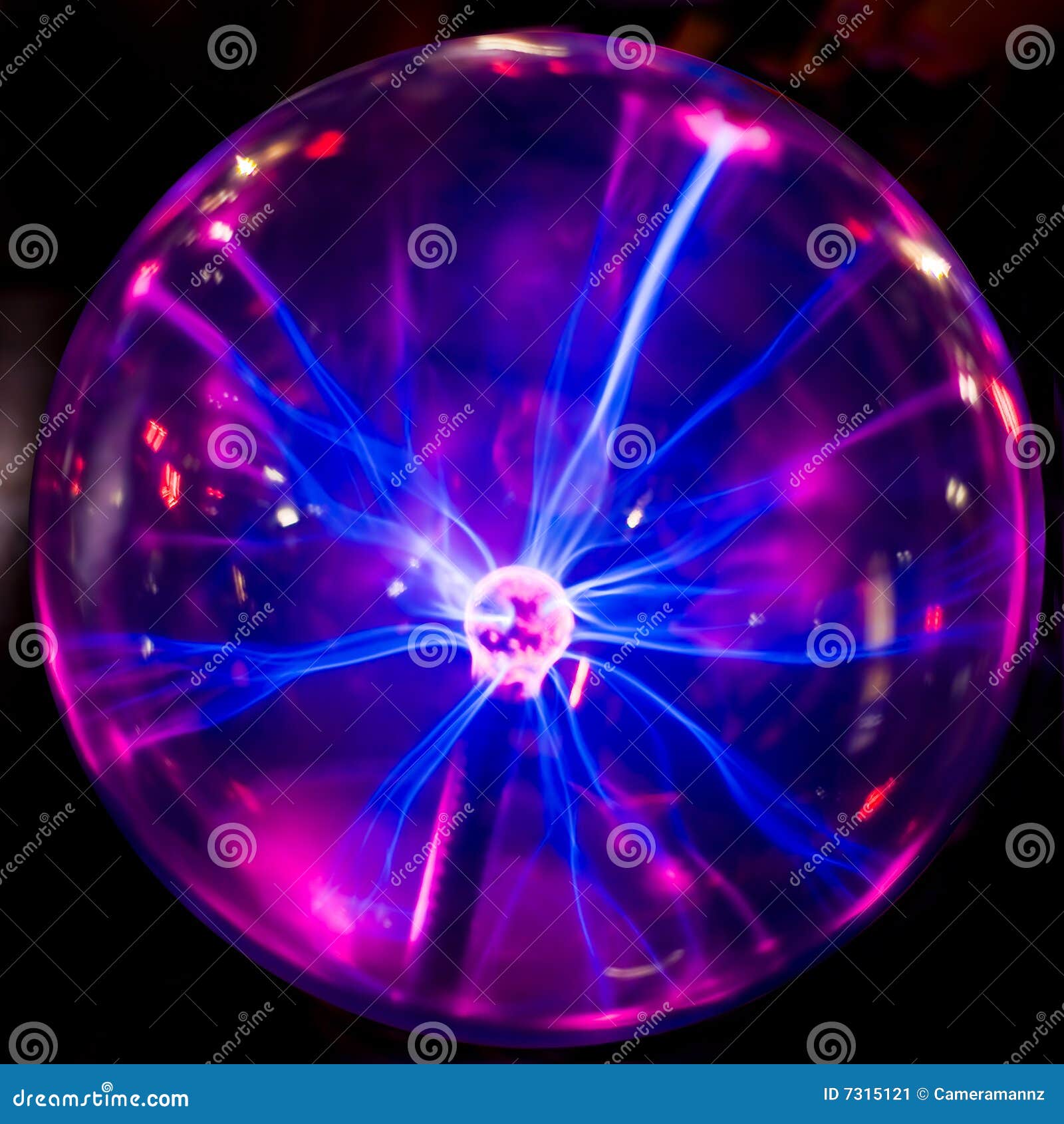 Plasma ball stock image. Image of science, sphere, lamp - 7315121
