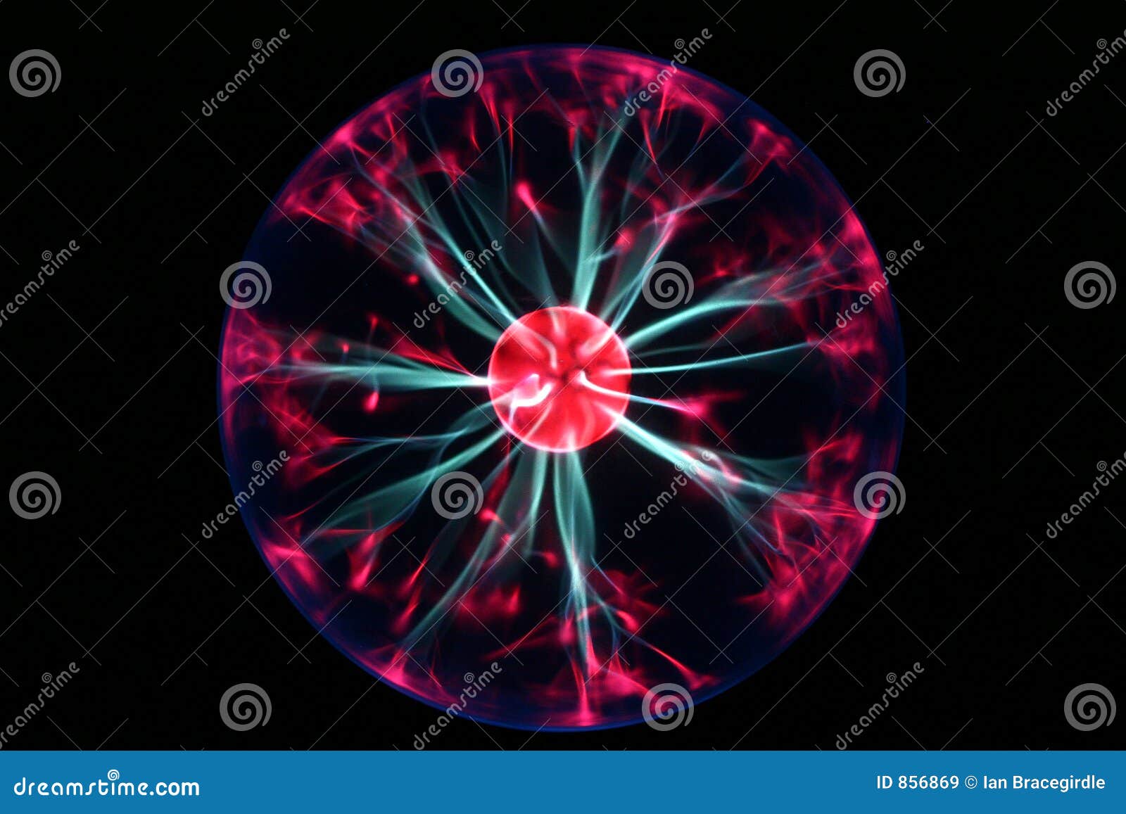 Plasma Ball Gives Out Small Lightning. Experiments With Electricity In ...