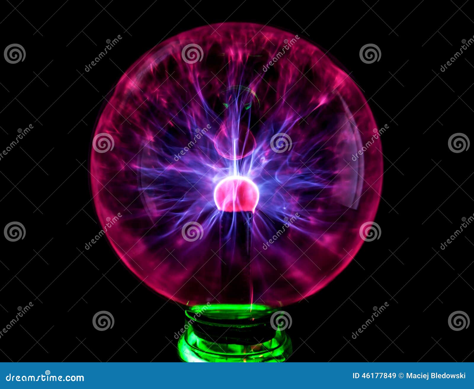 Plasma Ball with Colorful Blots, Abstract Background Stock Image ...