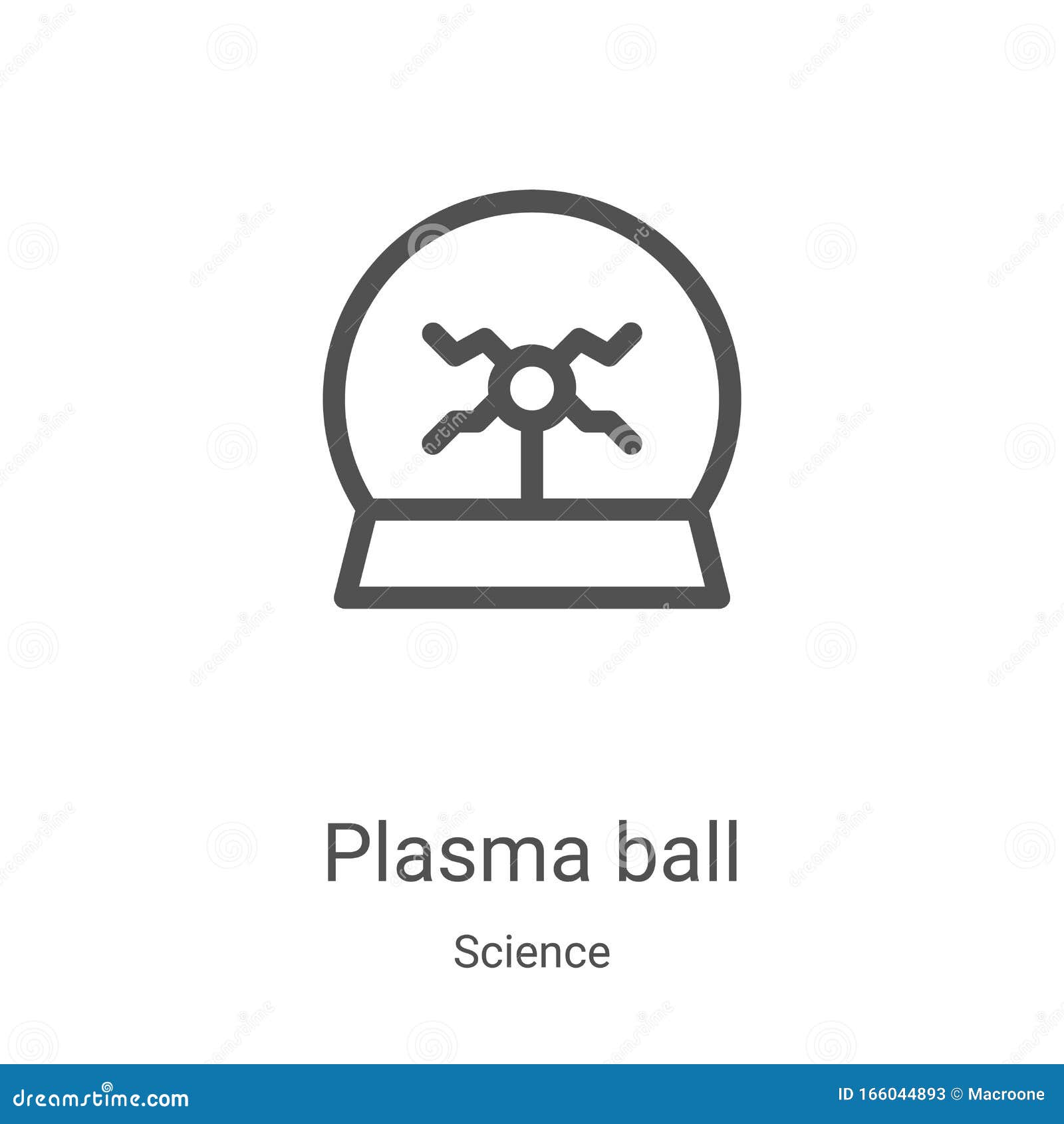 Plasma Ball Icon Vector from Science Collection. Thin Line Plasma Ball ...
