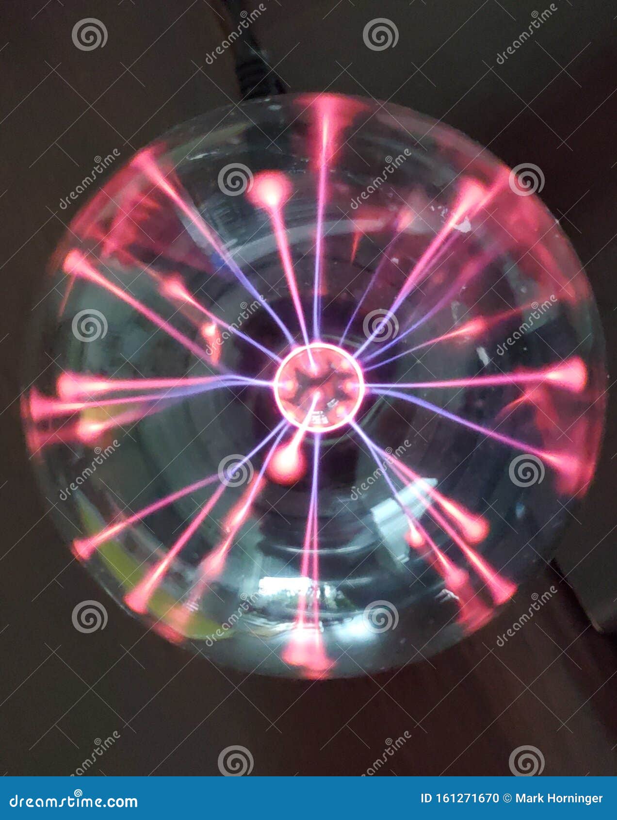Plasma Ball Interesting Effect Science Electricity Lights Sparks Stock ...