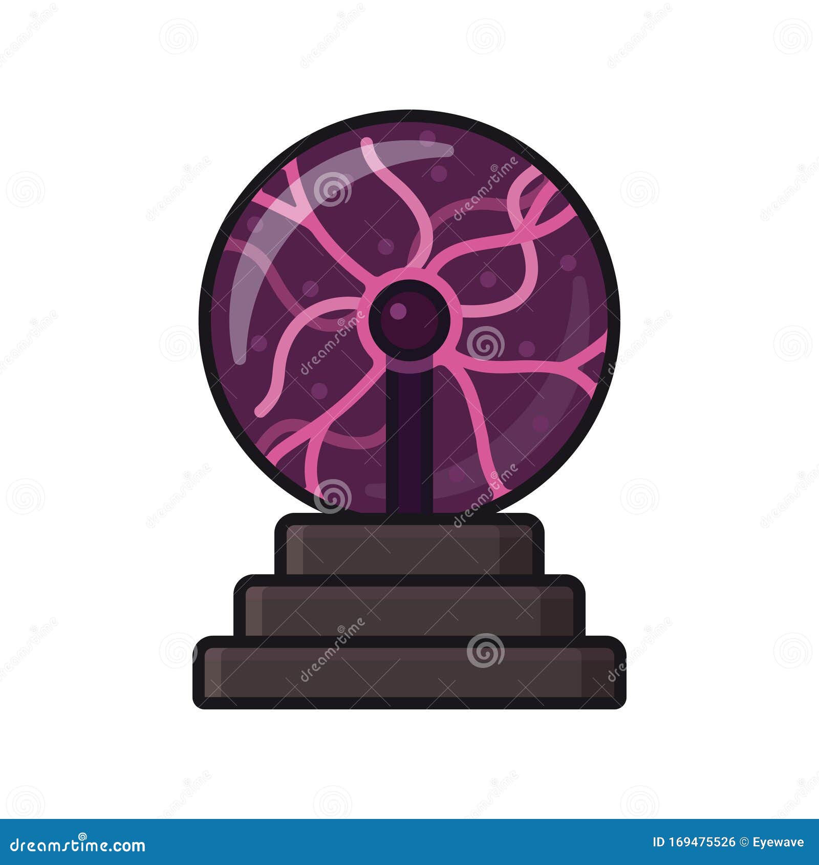 Plasma Ball Isolated Vector Illustration Stock Vector - Illustration of ... Plasma Ball Isolated Vector Illustration Stock Vector - Illustration of ...
