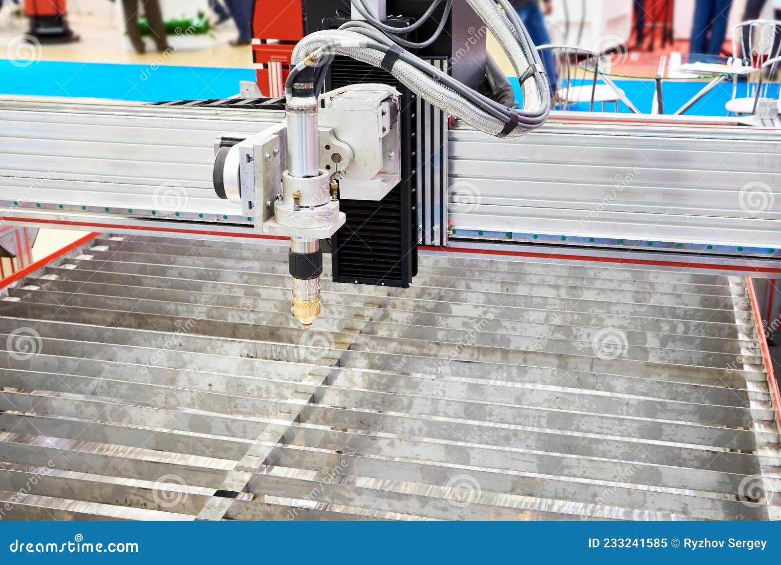 Plasma cutting machine stock image. Image of industrial - 233241585