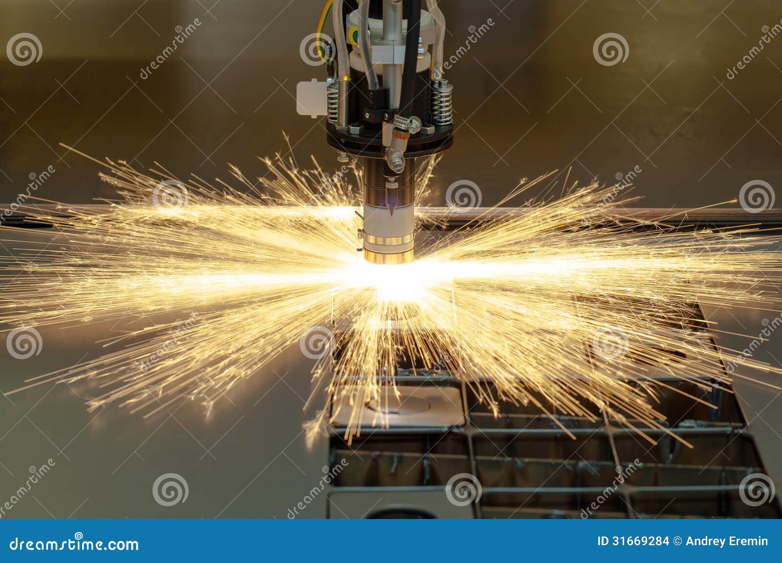 Plasma Cutting Metalwork Industry Machine Stock Photo - Image of ...
