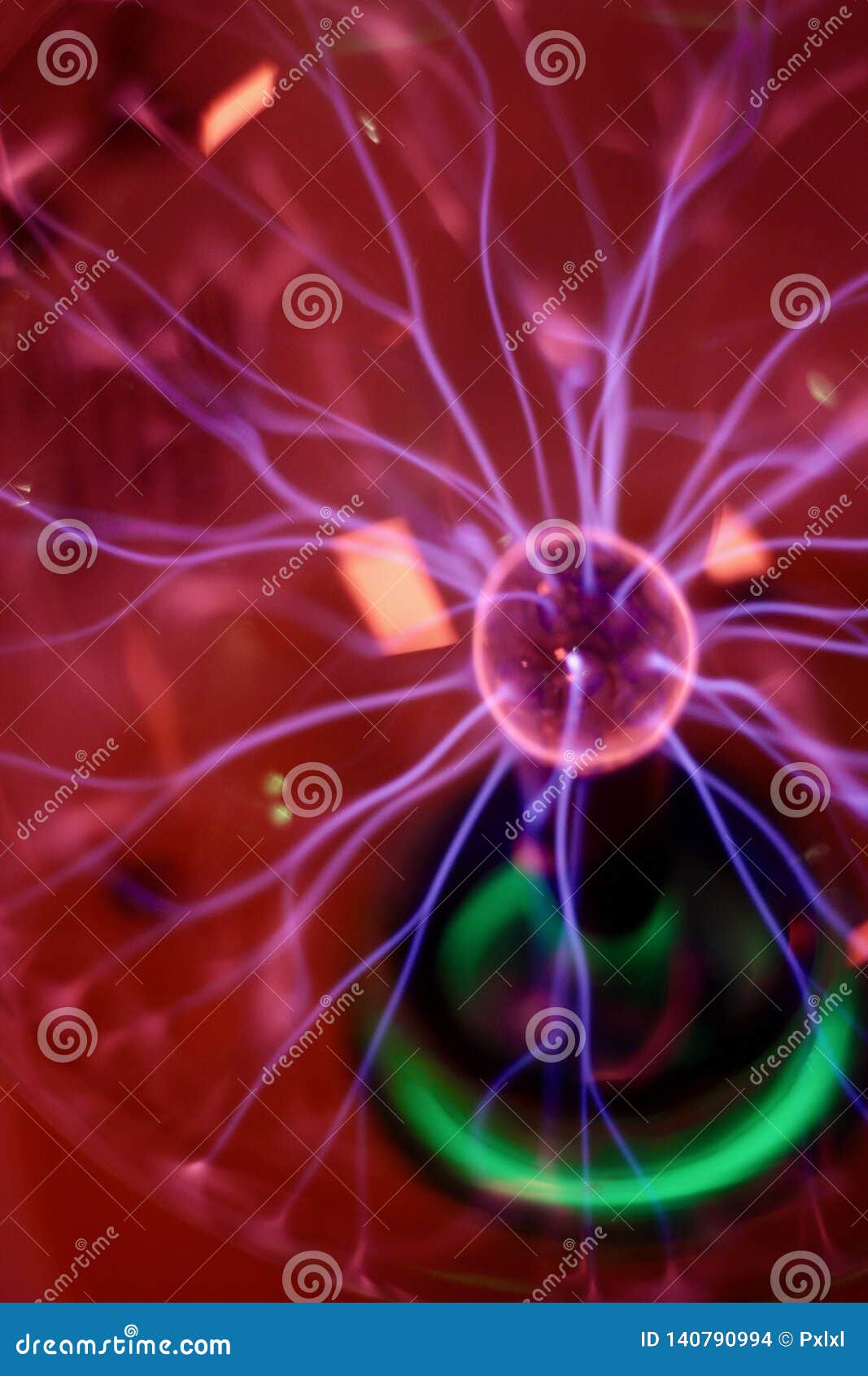 Plasma electric lamp stock photo. Image of glowing, force - 140790994