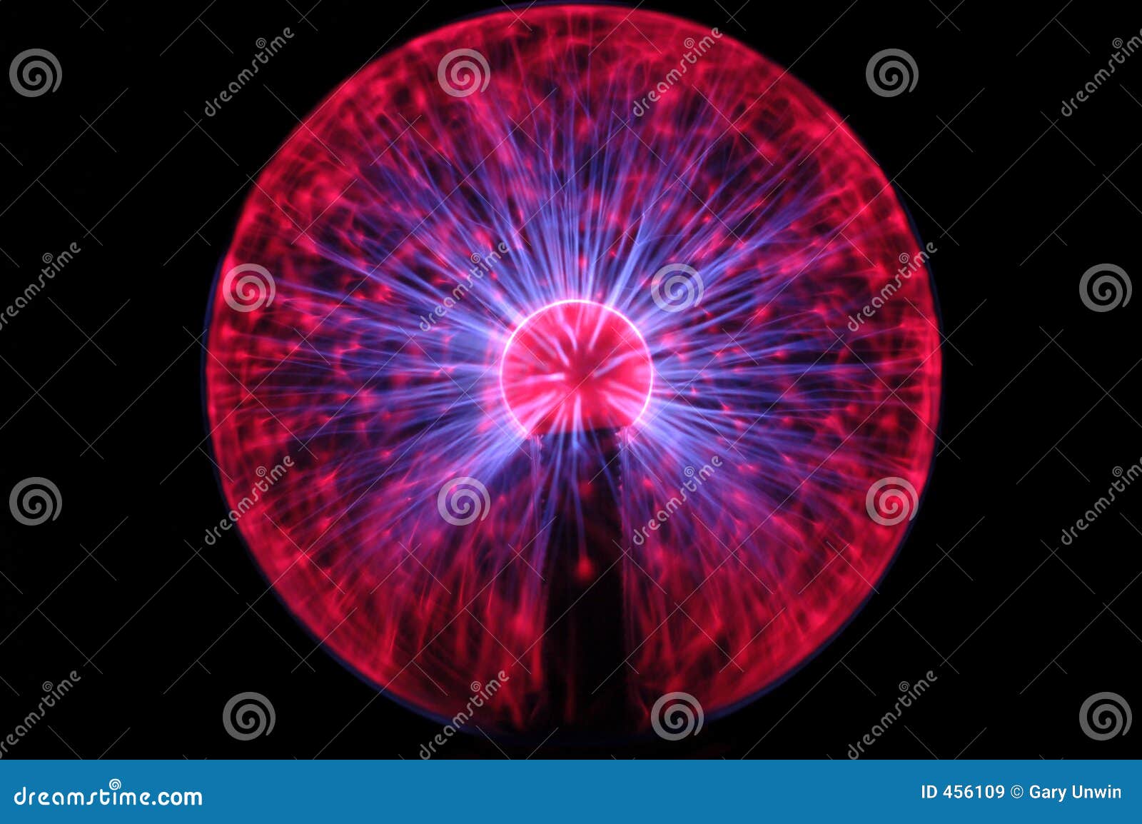 Plasma Energy Ball stock illustration. Illustration of black - 456109