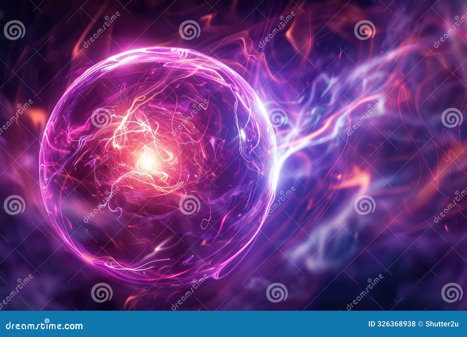 A Plasma Fireball Suspended in a Dark Void Casting Dynamic Shadows ...