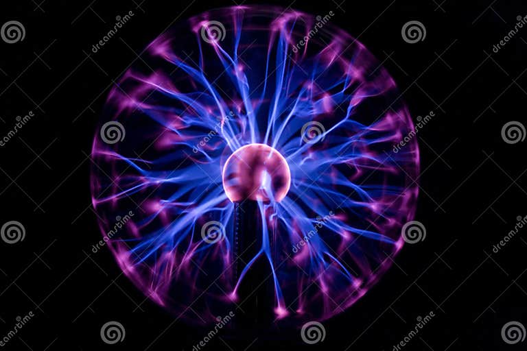 Plasma Globe stock image. Image of isolated, plasma, frequency - 12297817