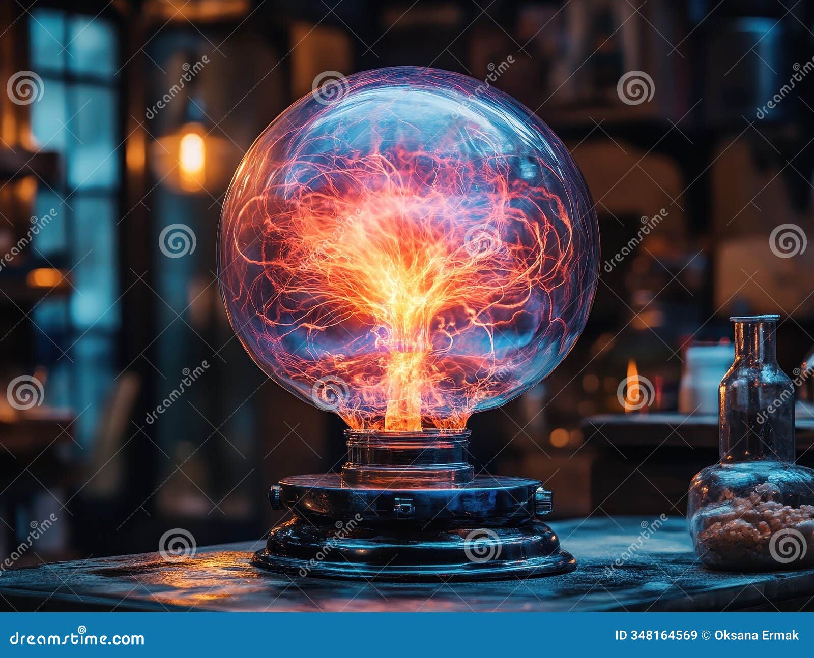 Plasma Globe, Glowing Tendrils, Electrical Discharge, Physics of Plasma ...