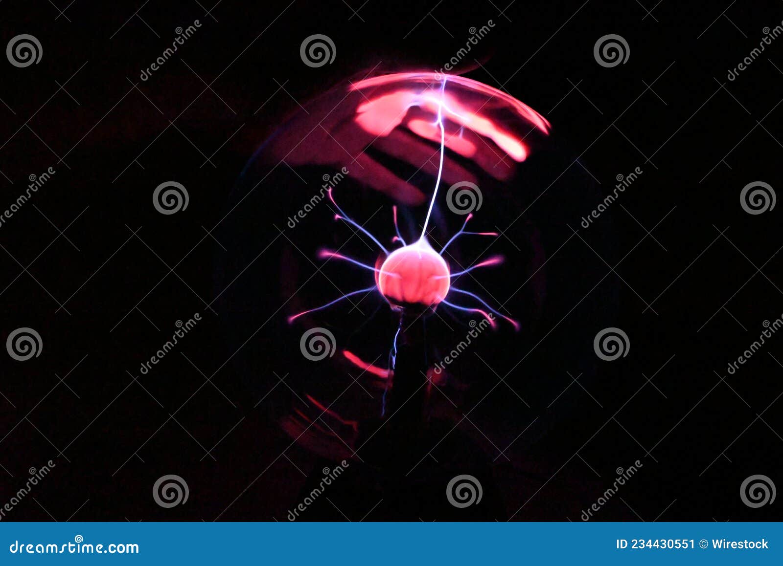 Plasma Globe or Light in the Darkness Stock Image - Image of neutron ...