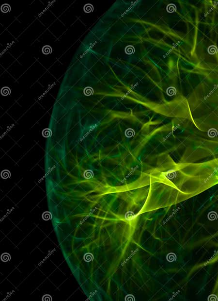 Plasma Green Rays stock image. Image of nucleus, fire - 3864825