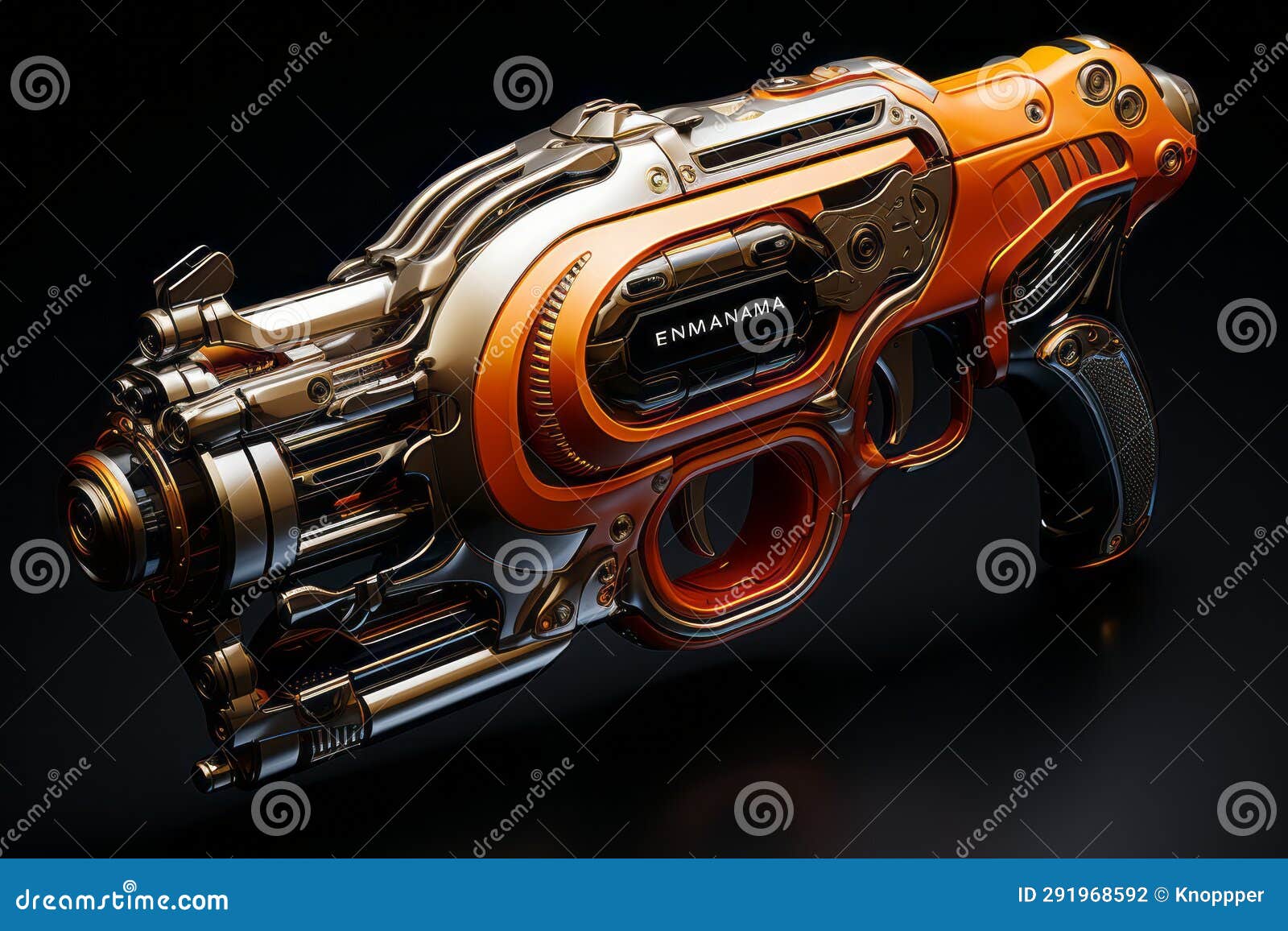 Plasma gun ai generated stock illustration. Illustration of game ...