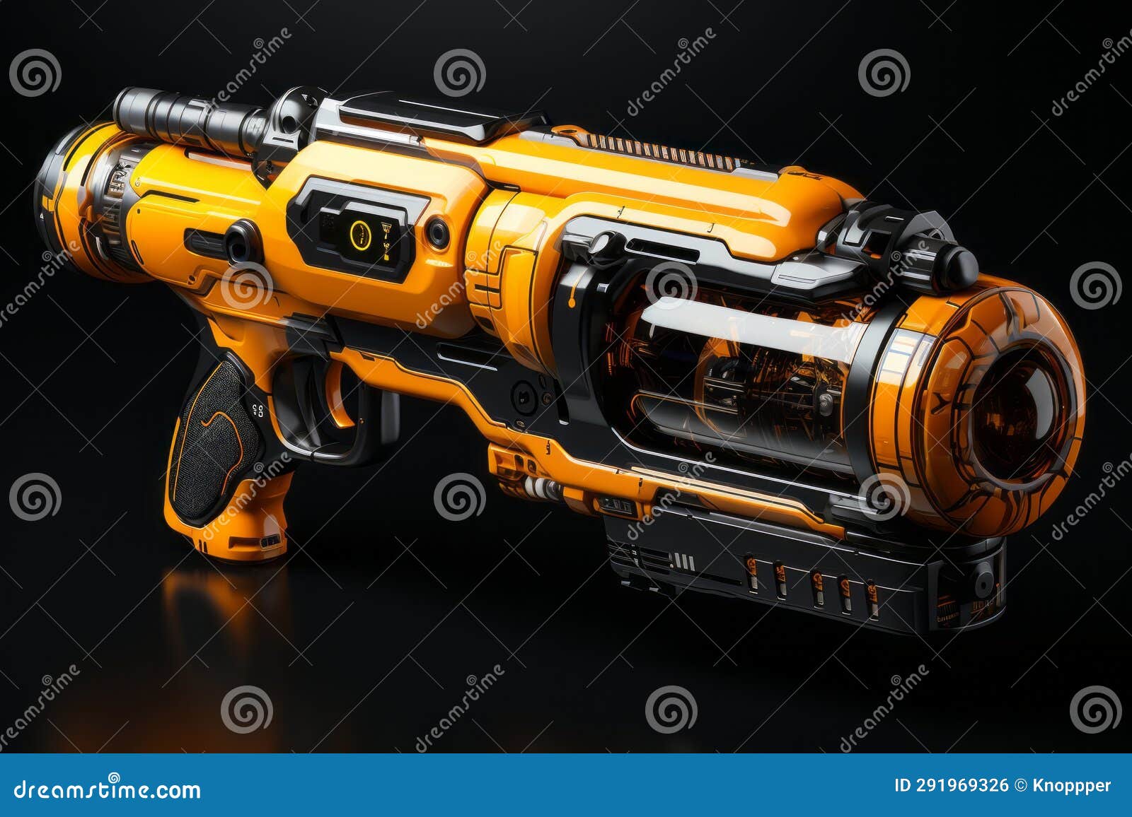 Plasma gun ai generated stock illustration. Illustration of weapon ...