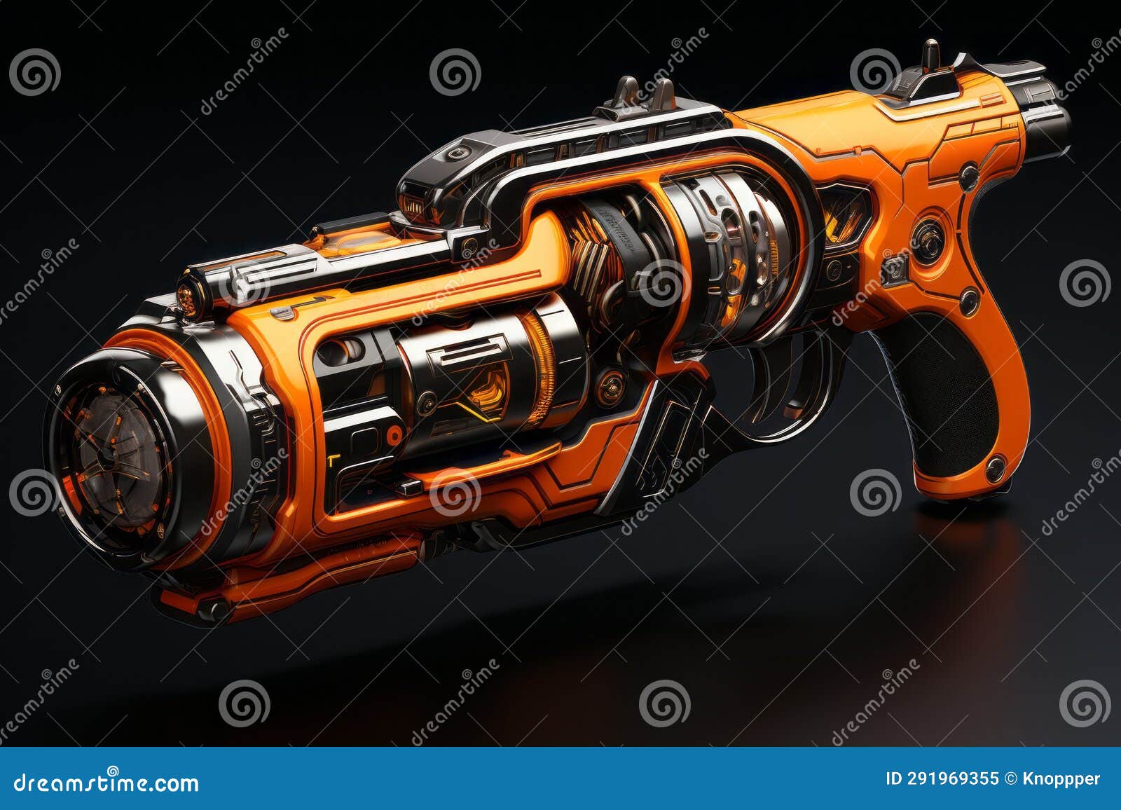 Plasma gun ai generated stock illustration. Illustration of shot ...