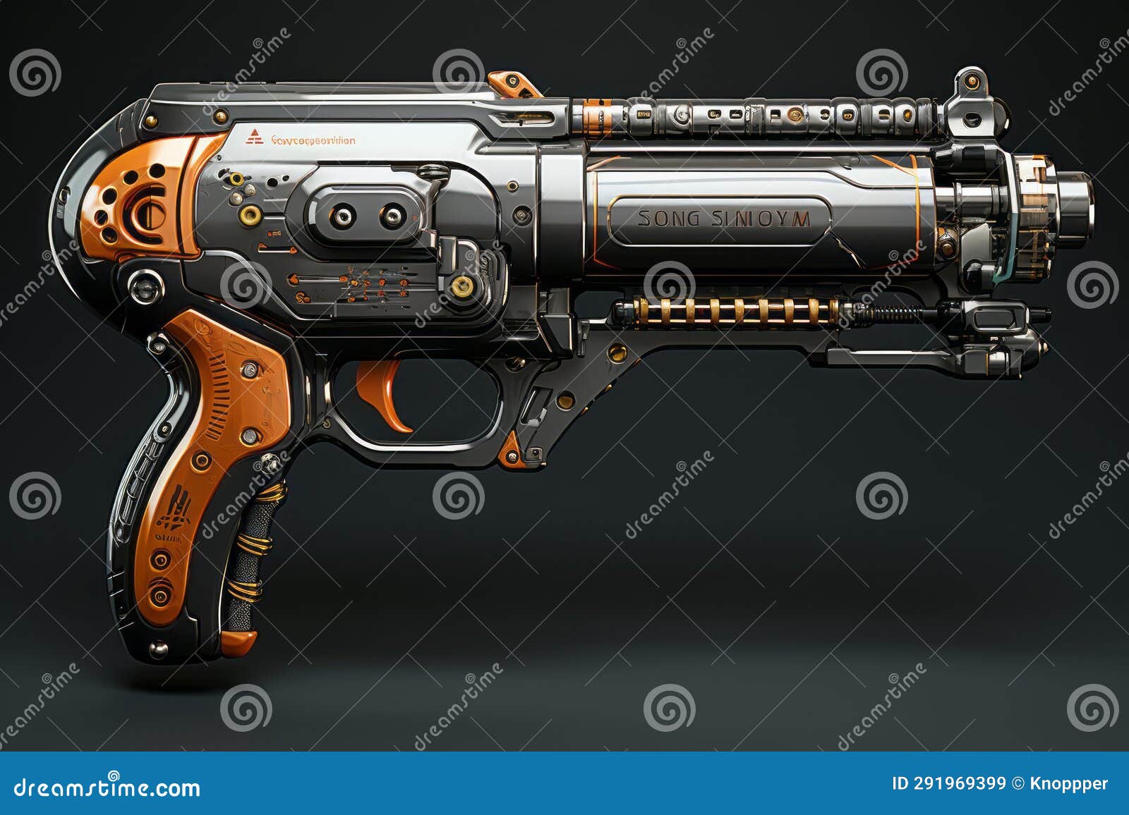 Plasma gun ai generated stock illustration. Illustration of development ...