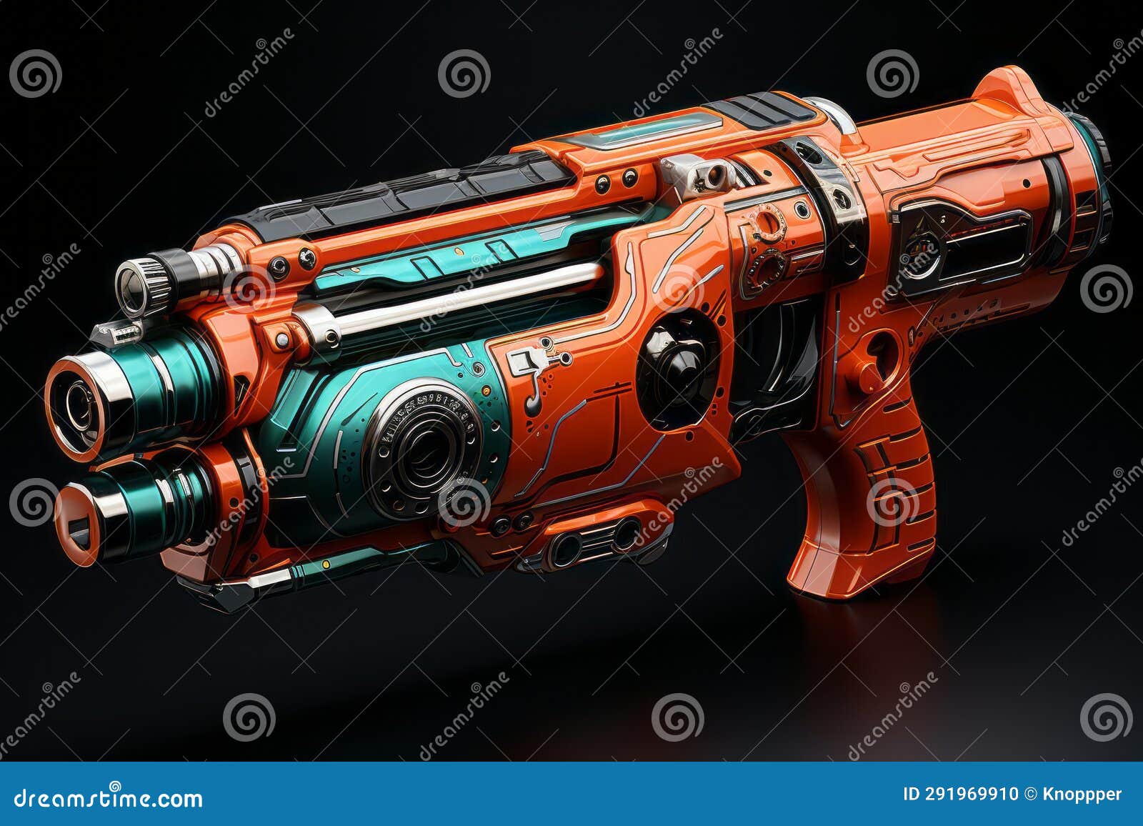 Plasma gun ai generated stock illustration. Illustration of video ...