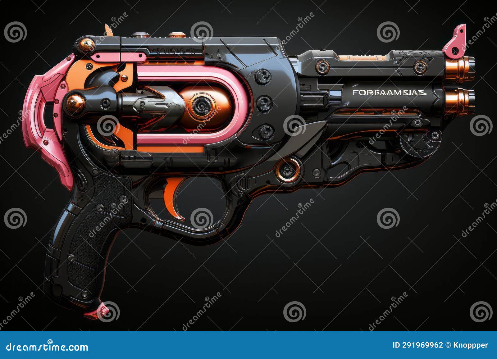 Plasma gun ai generated stock illustration. Illustration of energy ...
