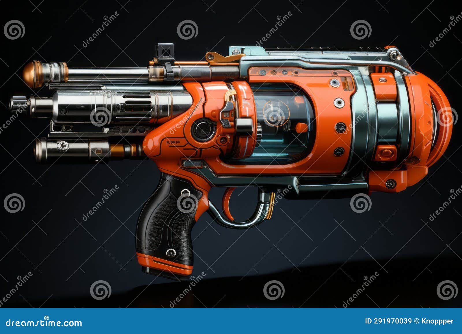 Plasma gun ai generated stock illustration. Illustration of blaster ...