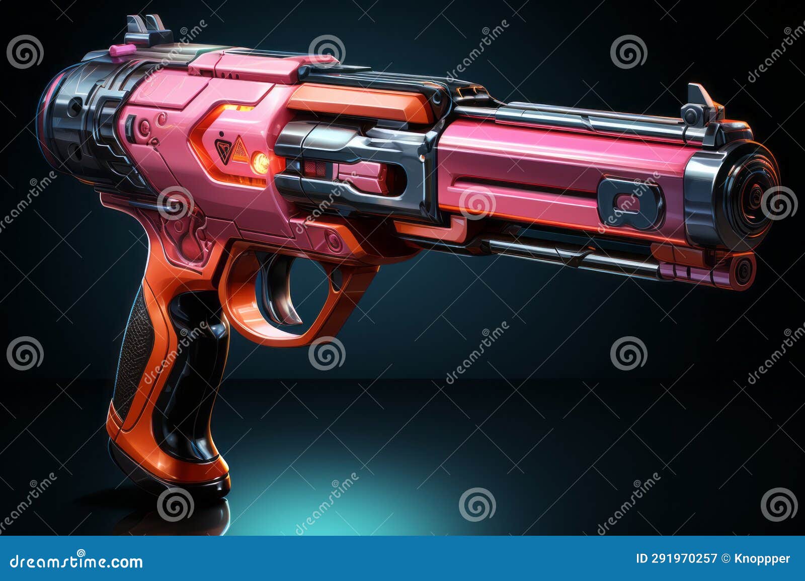 Plasma gun ai generated stock illustration. Illustration of pistol ...