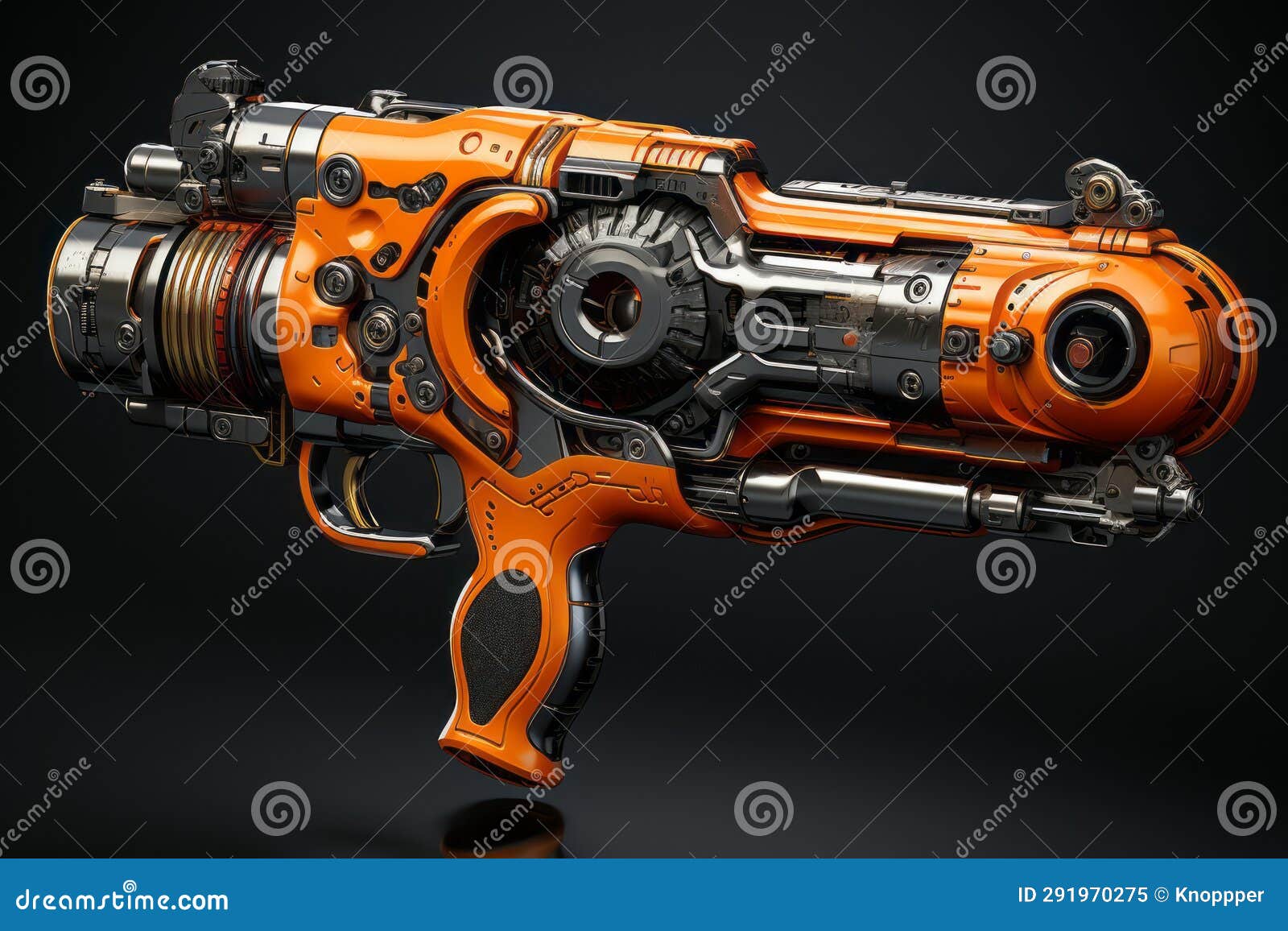 Plasma gun ai generated stock illustration. Illustration of blaster ...
