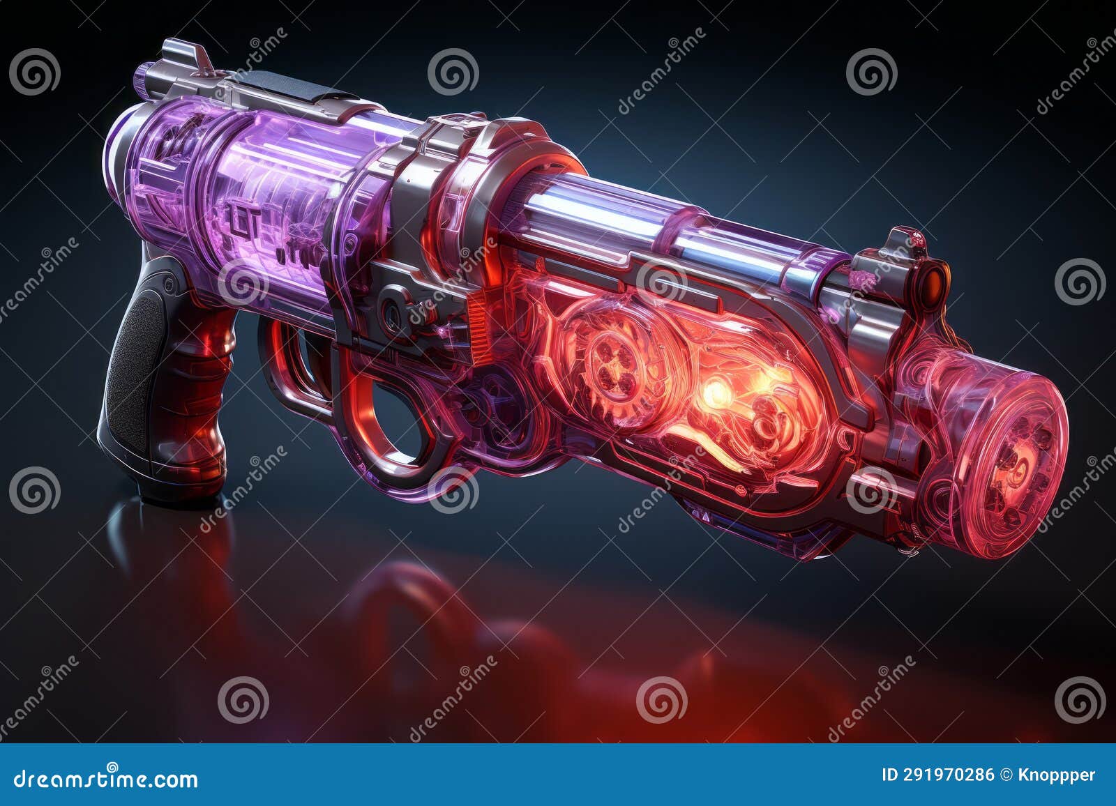 Plasma gun ai generated stock illustration. Illustration of pistol ...