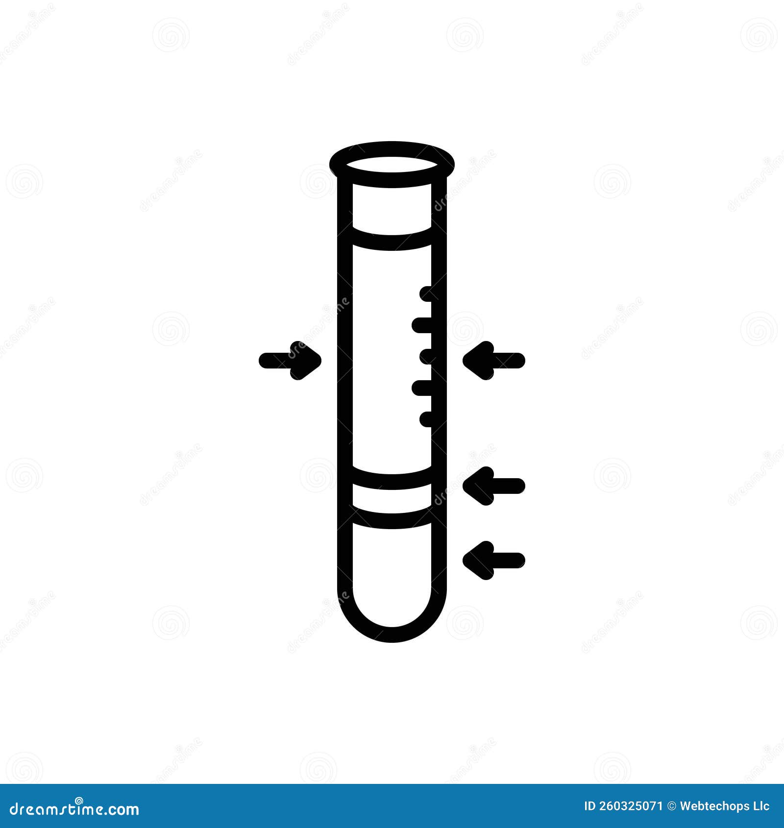 Black Line Icon for Plasma, Blood and Composition Stock Vector ...