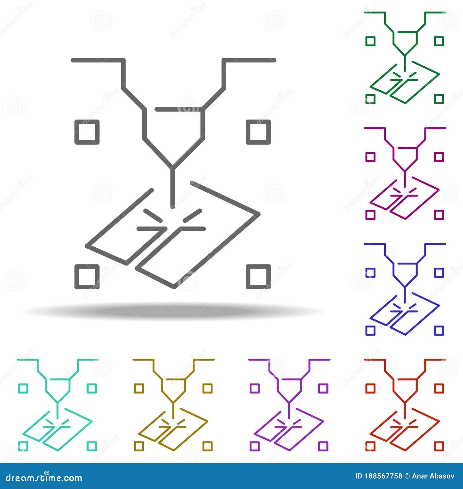 Plasma Icon. Elements of Laser in Multi Color Style Icons Stock ...