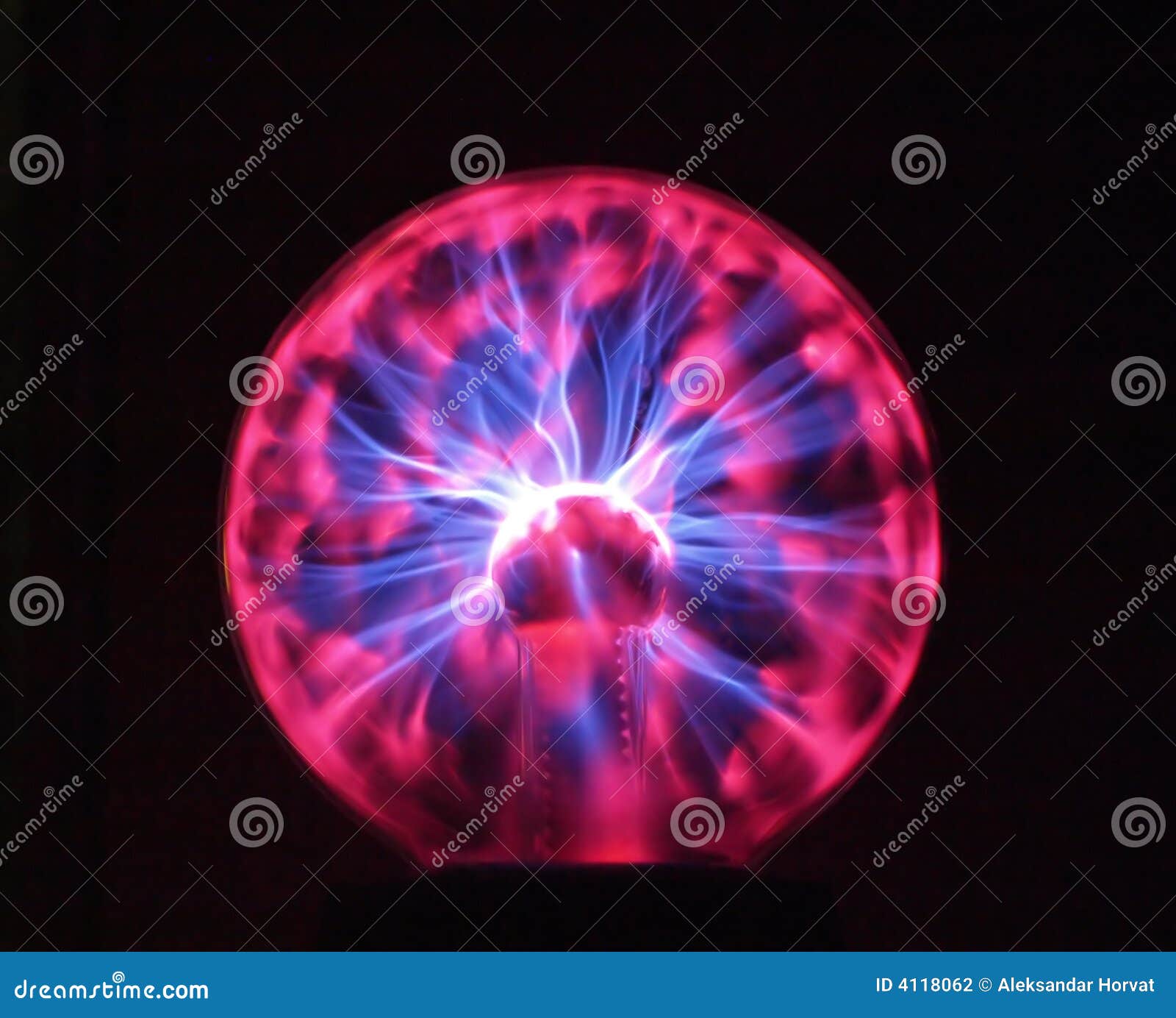 Plasma lamp stock photo. Image of sphere, vacuum, spark - 4118062