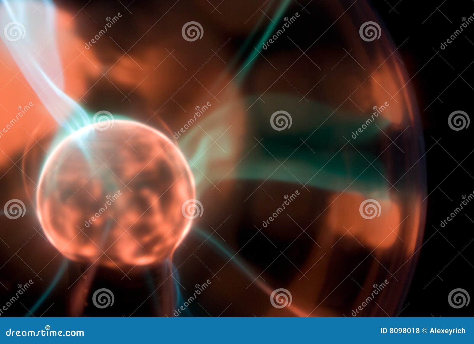 Plasma lamp stock photo. Image of inert, bolt, frequency - 8098018