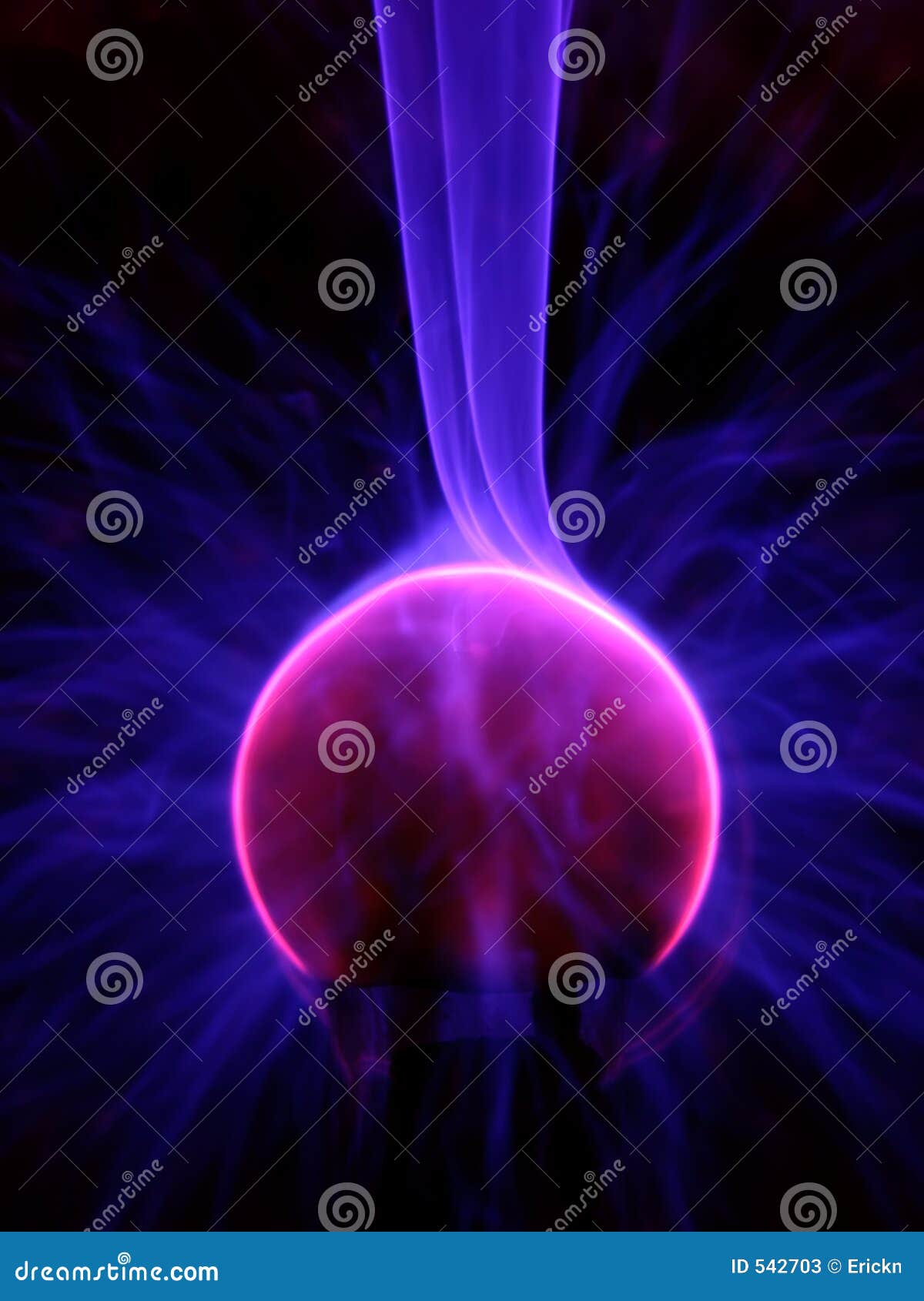 Plasma lamp close up stock image. Image of globe, illuminated - 542703
