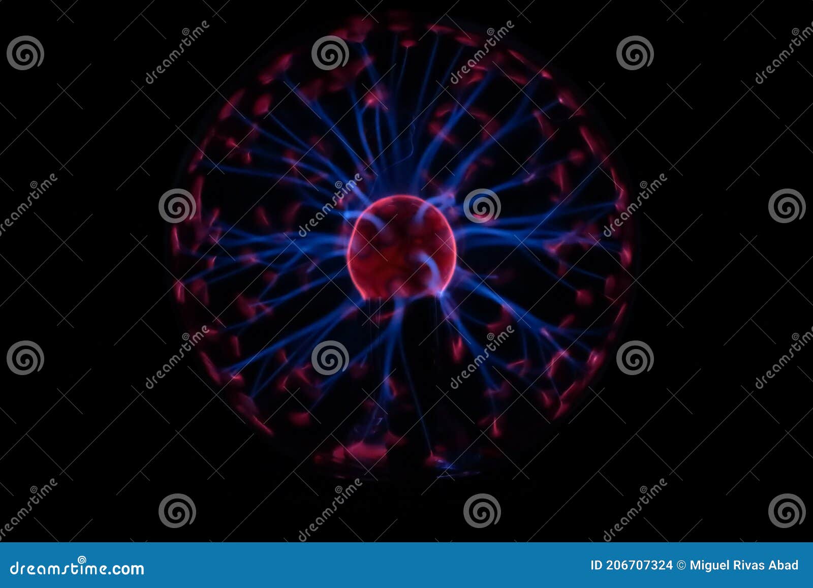 Plasma lamp or ion sphere stock illustration. Illustration of ...