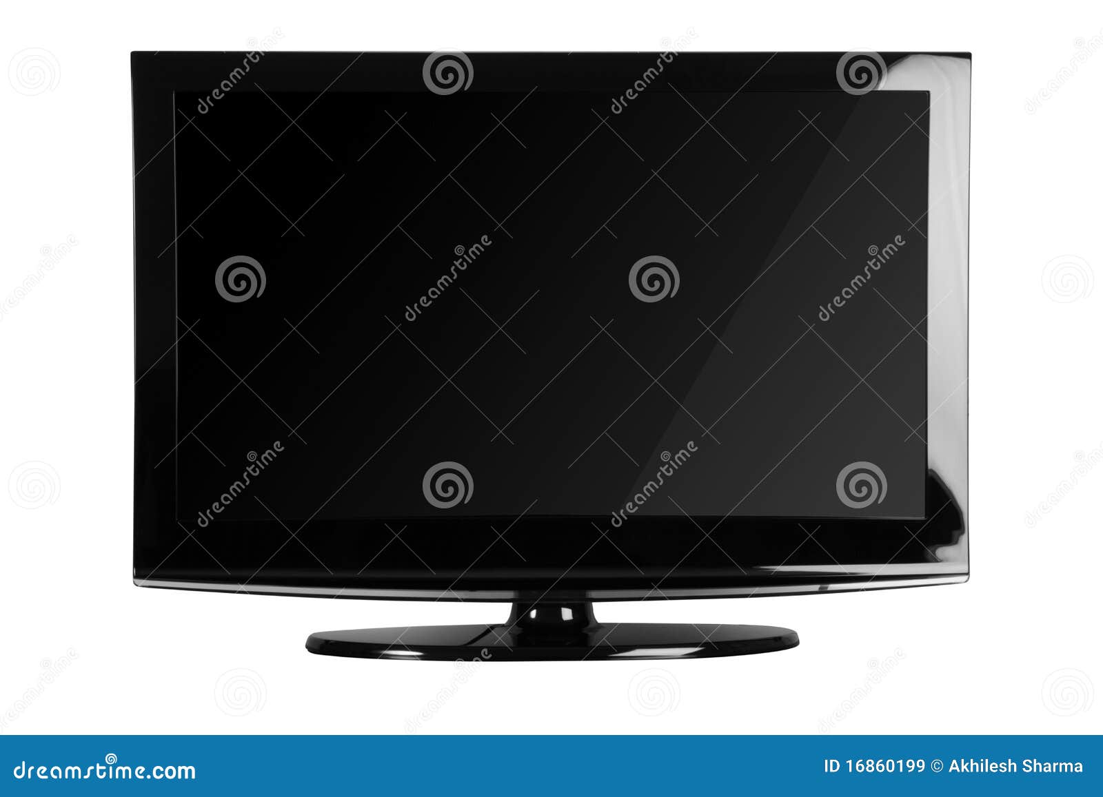 Plasma / LCD TV Front Shot stock image. Image of television - 16860199
