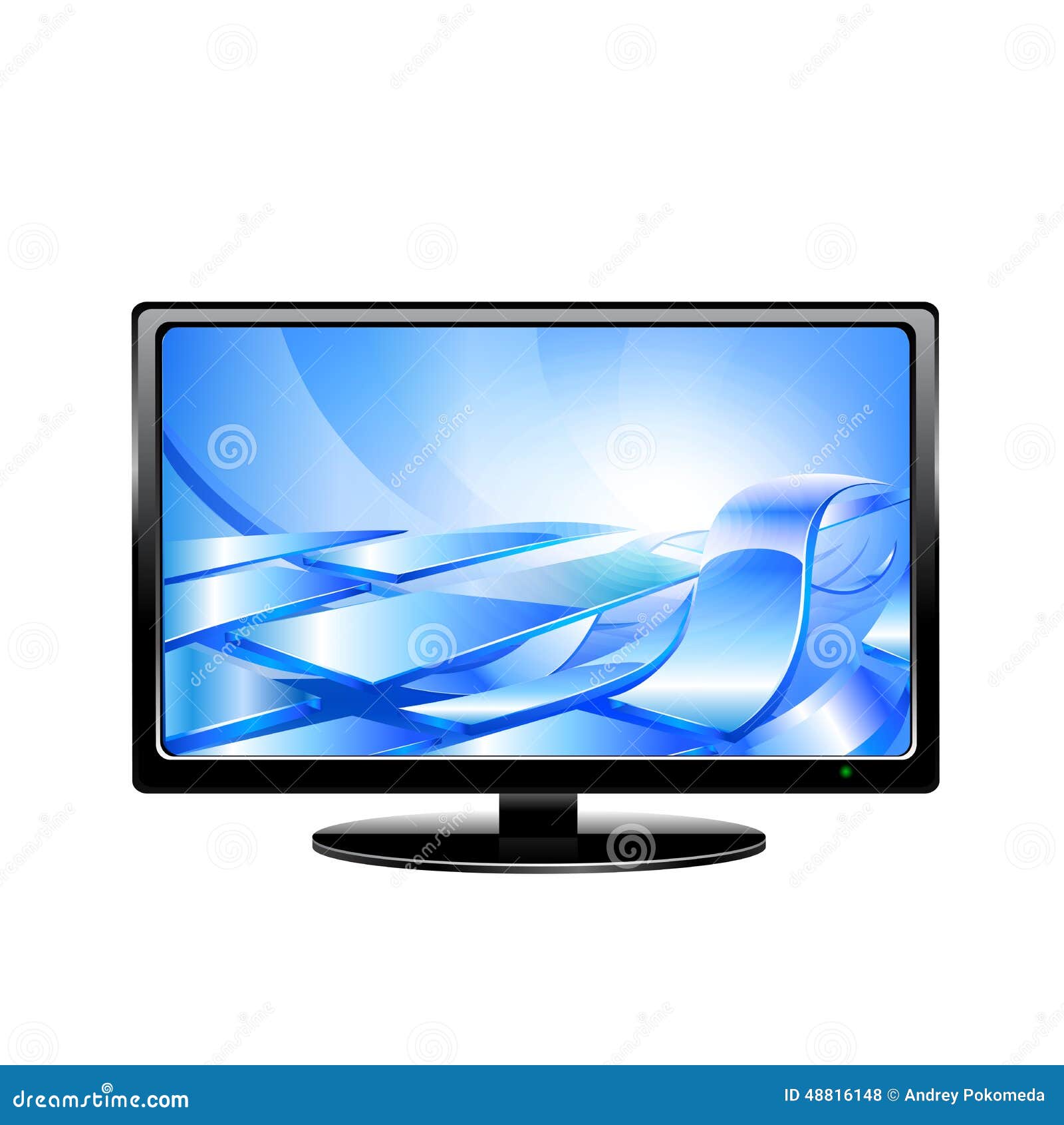 Plasma LCD TV stock vector. Illustration of modern, liquid - 48816148